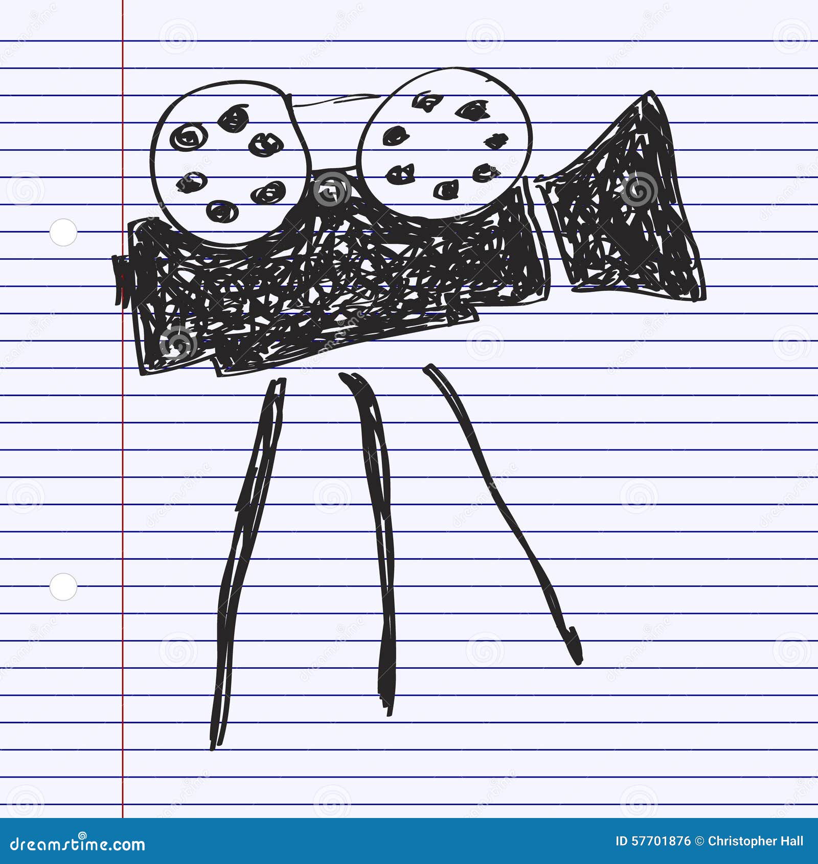 Simple Doodle of a Film Camera Stock Vector - Illustration of design ...