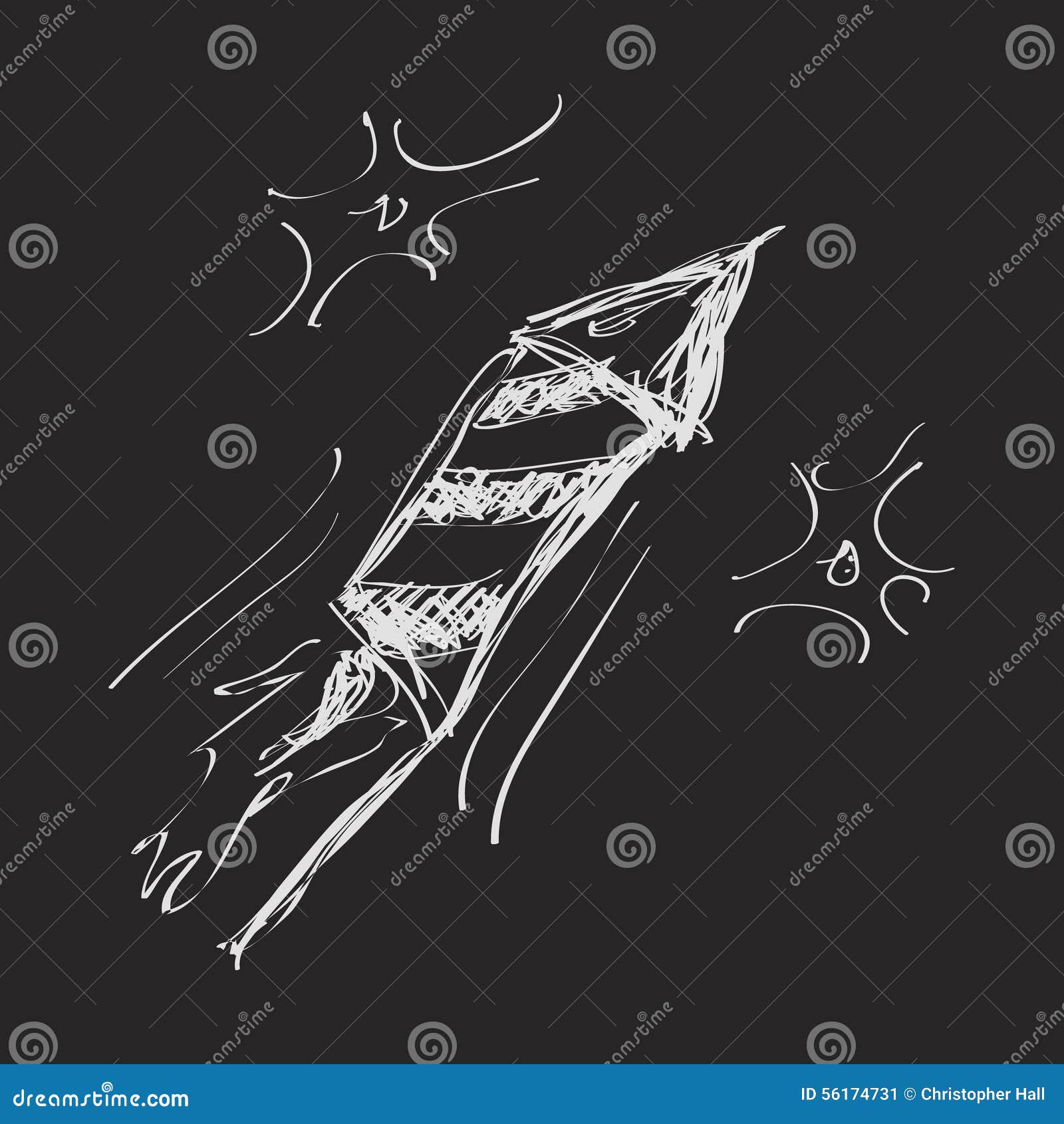 Simple Doodle of a Firework Stock Vector - Illustration of celebration ...