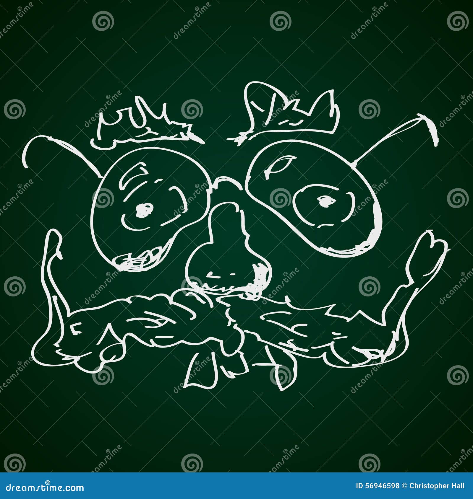 Simple Doodle of a Funny Face Stock Vector - Illustration of happy ...