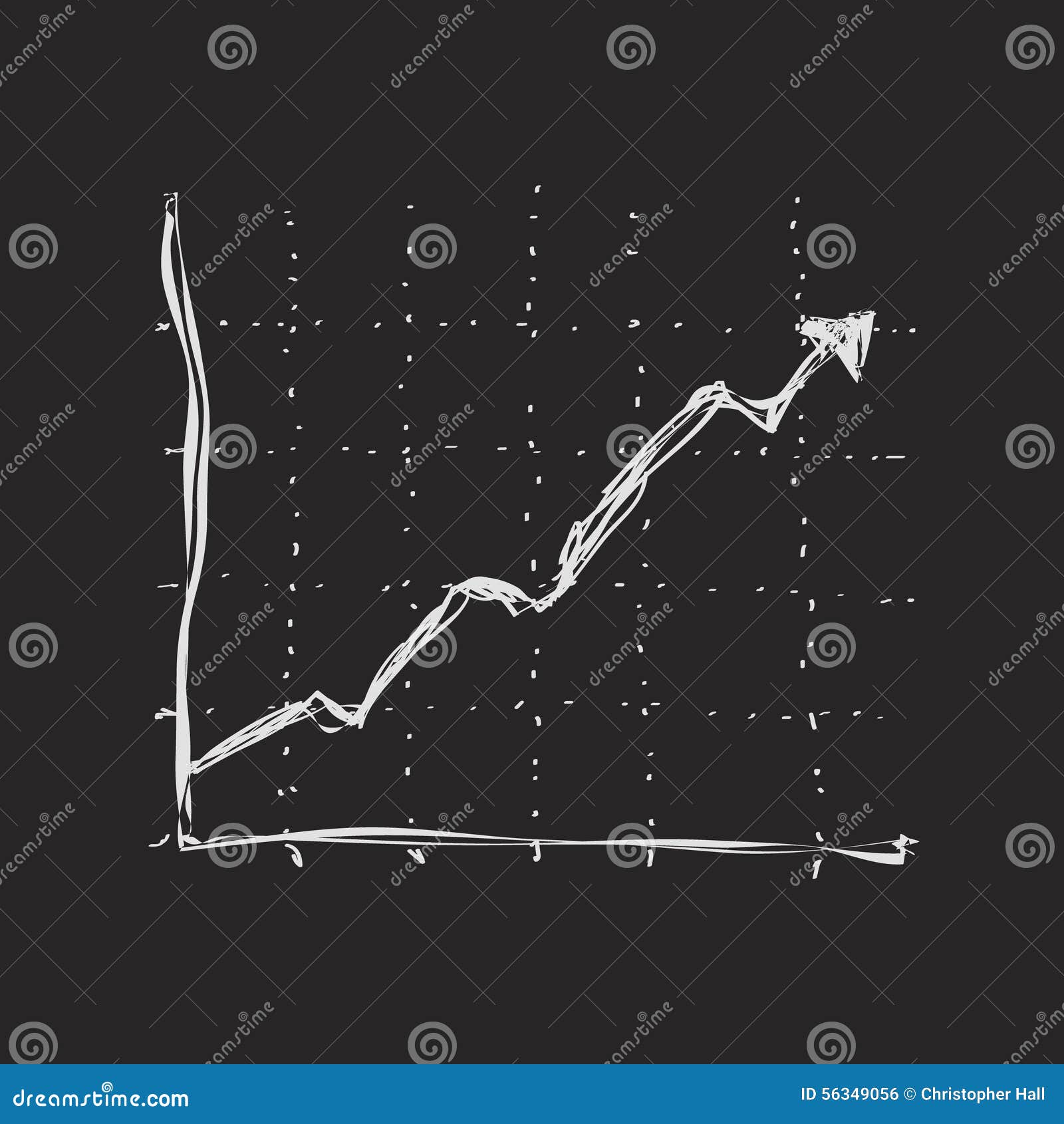 Simple doodle of a graph stock vector. Illustration of white - 56349056