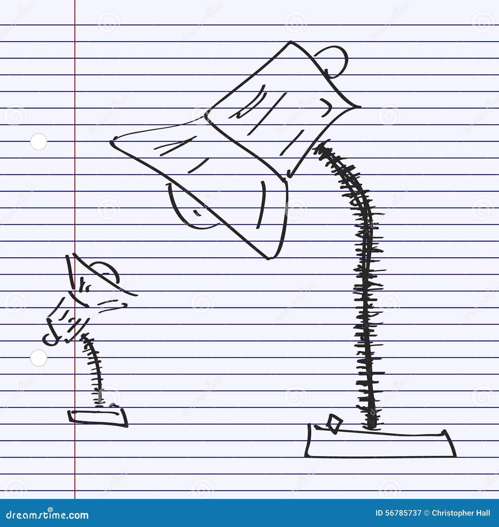 Simple doodle of a lamp stock vector. Illustration of retro - 56785737