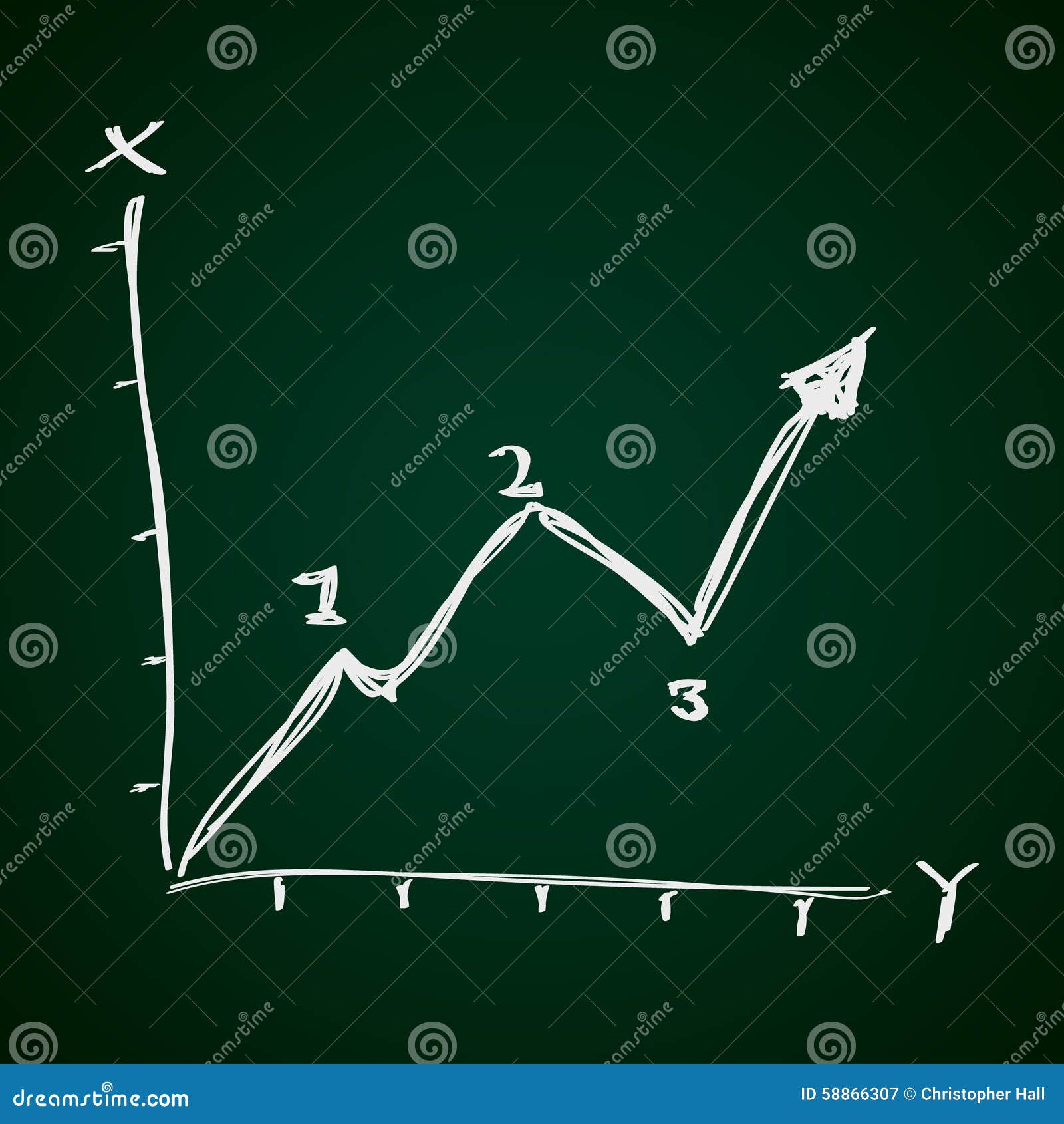 Simple Doodle of a Line Chart Stock Vector - Illustration of icon, line ...
