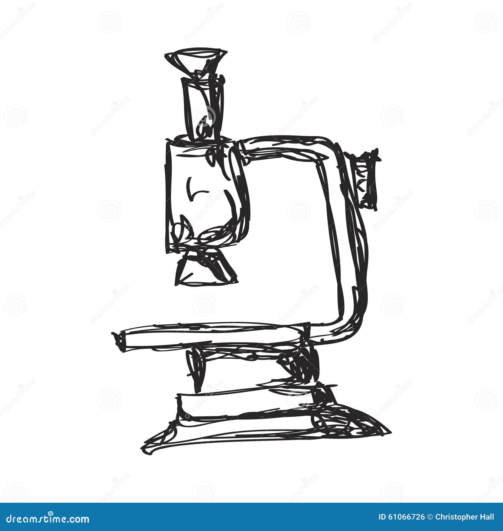 Doodle Lab Microscope. Chemical And Biological Laboratory Equipment ...