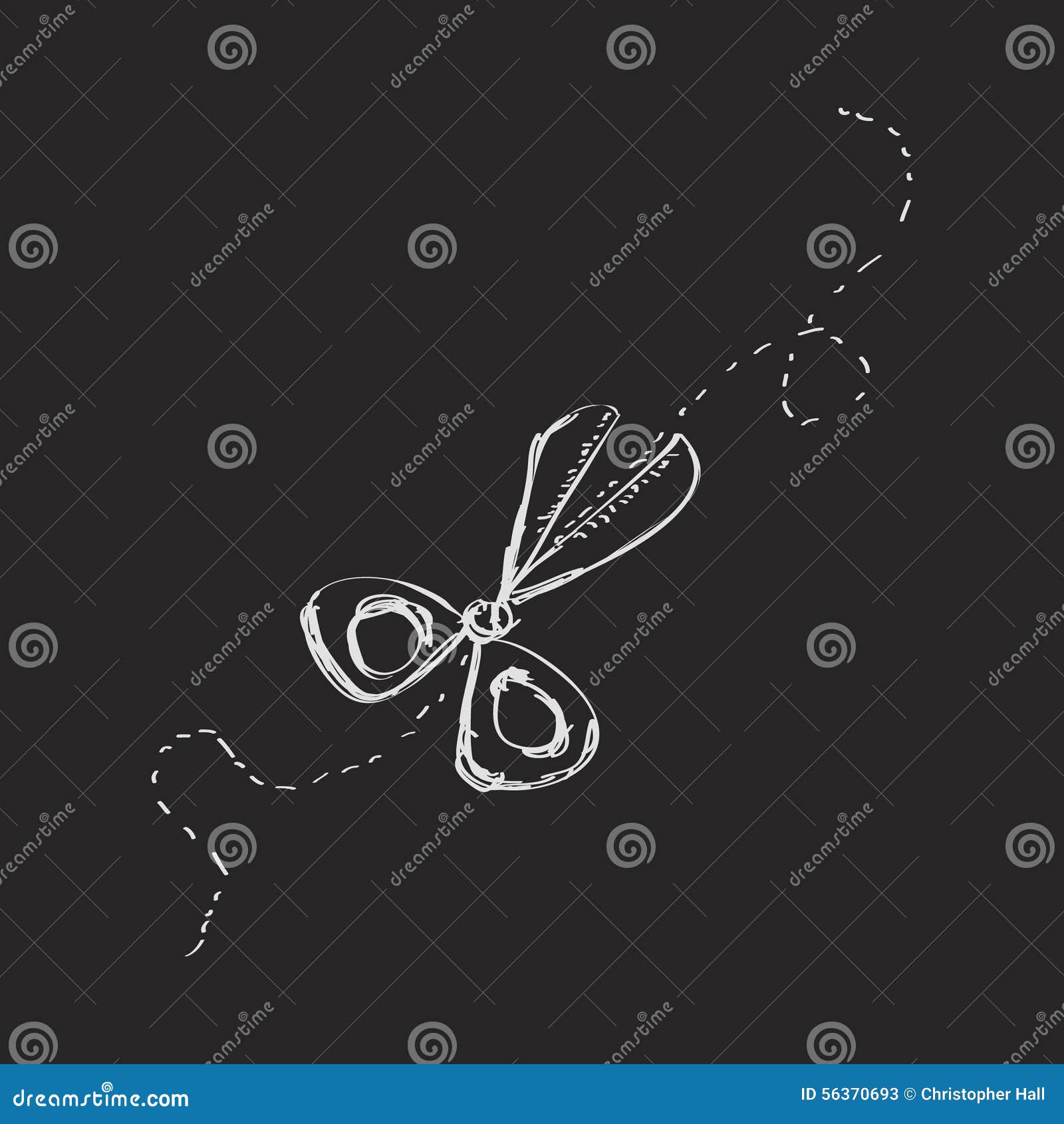 Simple Doodle of a Pair of Scissors Stock Vector - Illustration of ...