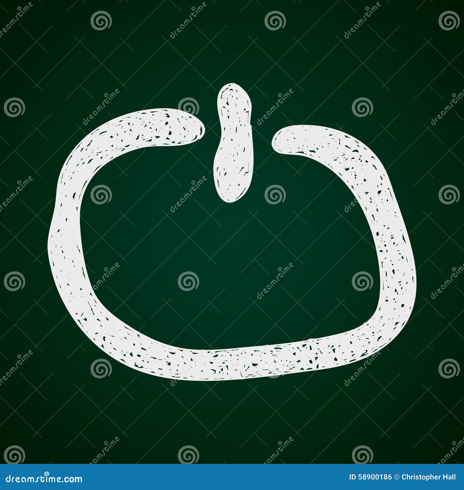 Simple Doodle of a Standby Symbol Stock Vector - Illustration of sign ...