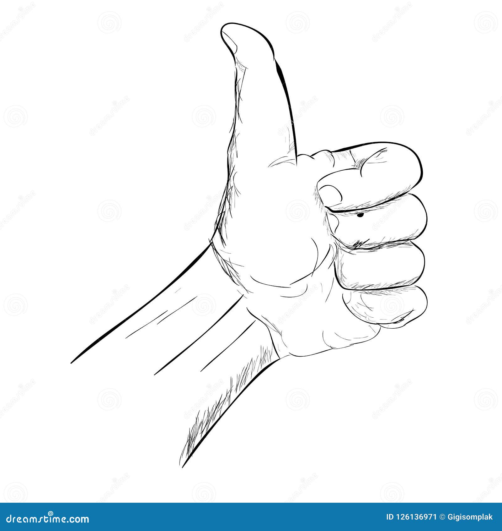 Simple thumbs up drawing - buildervere