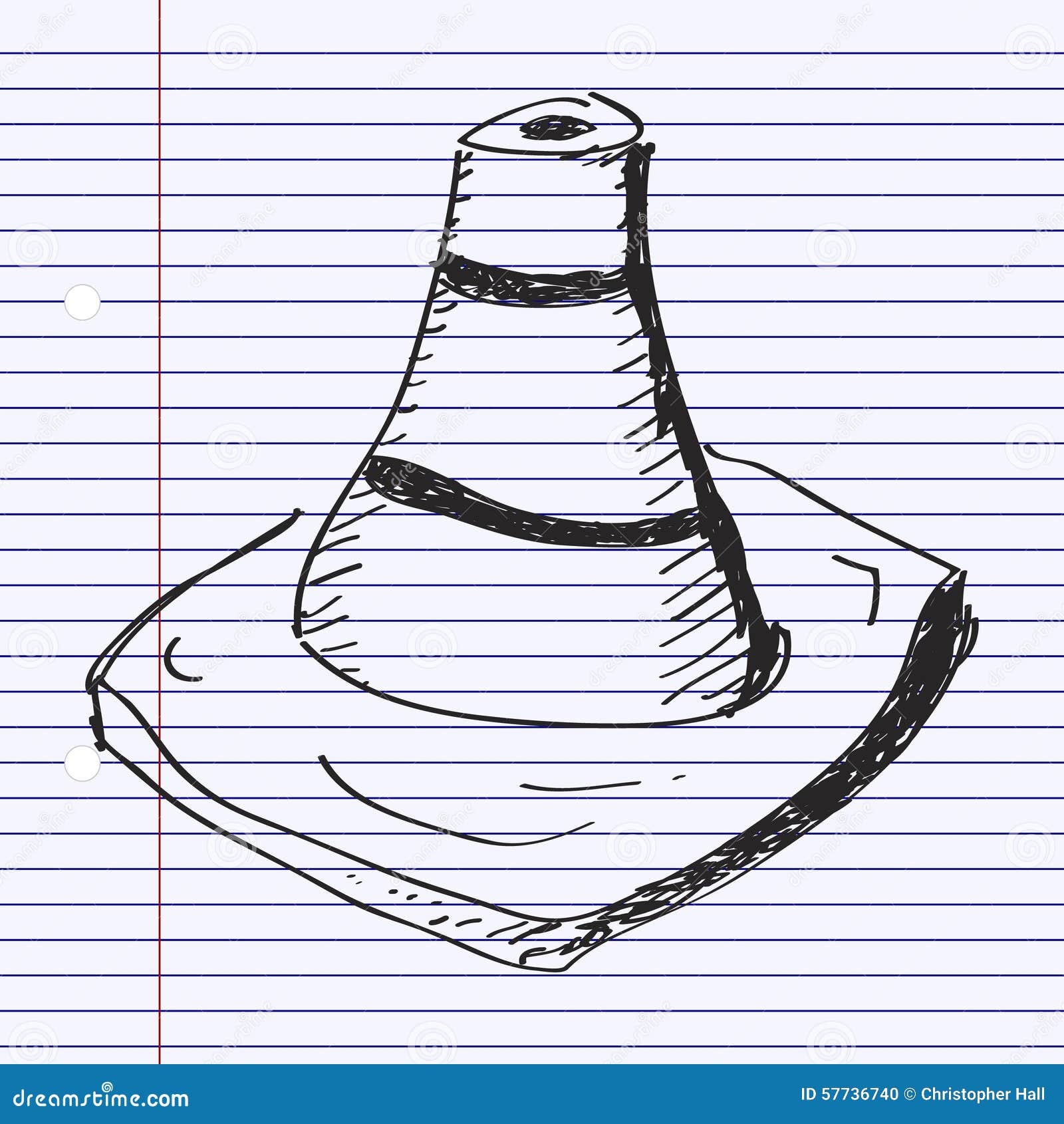 Simple Doodle of a Traffic Cone Stock Vector - Illustration of symbol ...