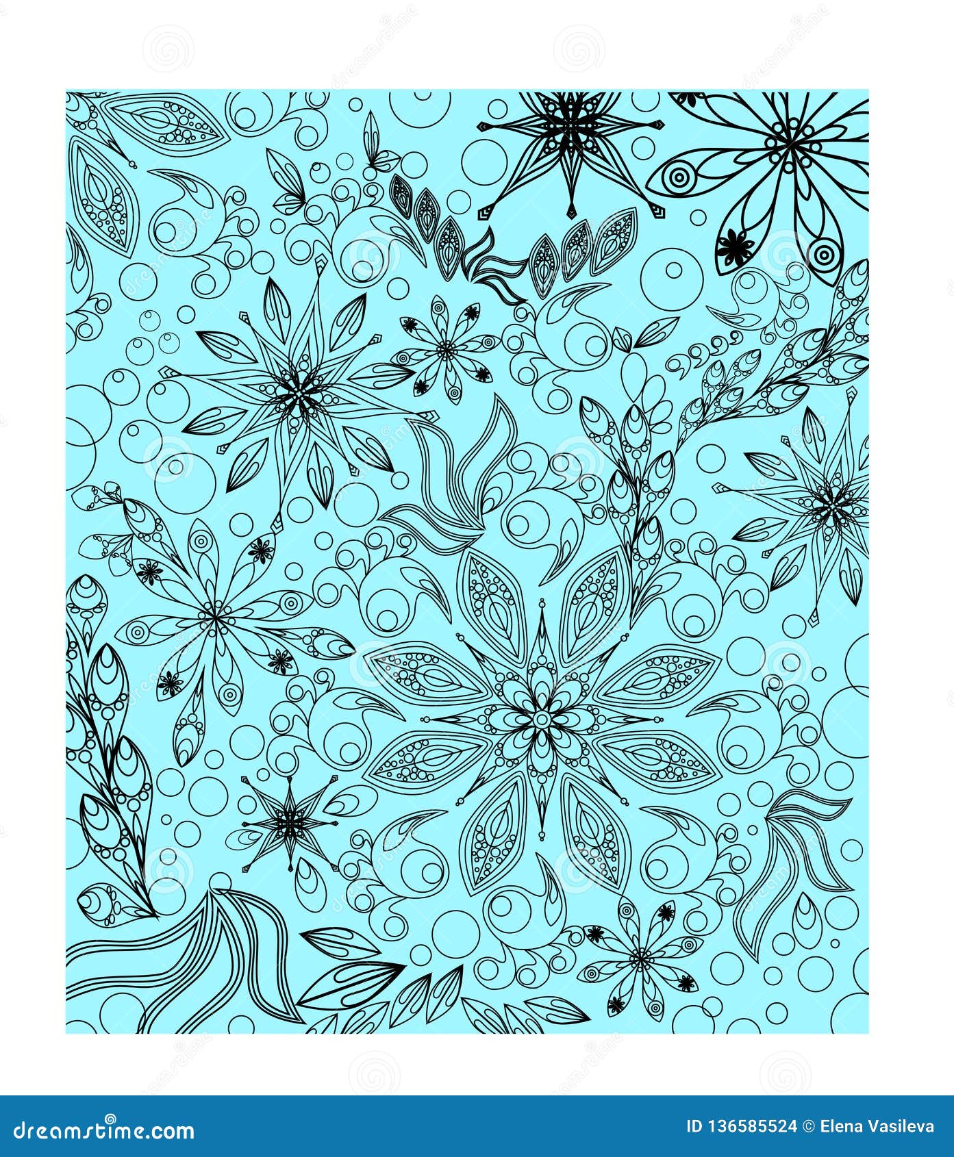 Simple Doodling Seamless Pattern, Background, Vector Design Stock ...