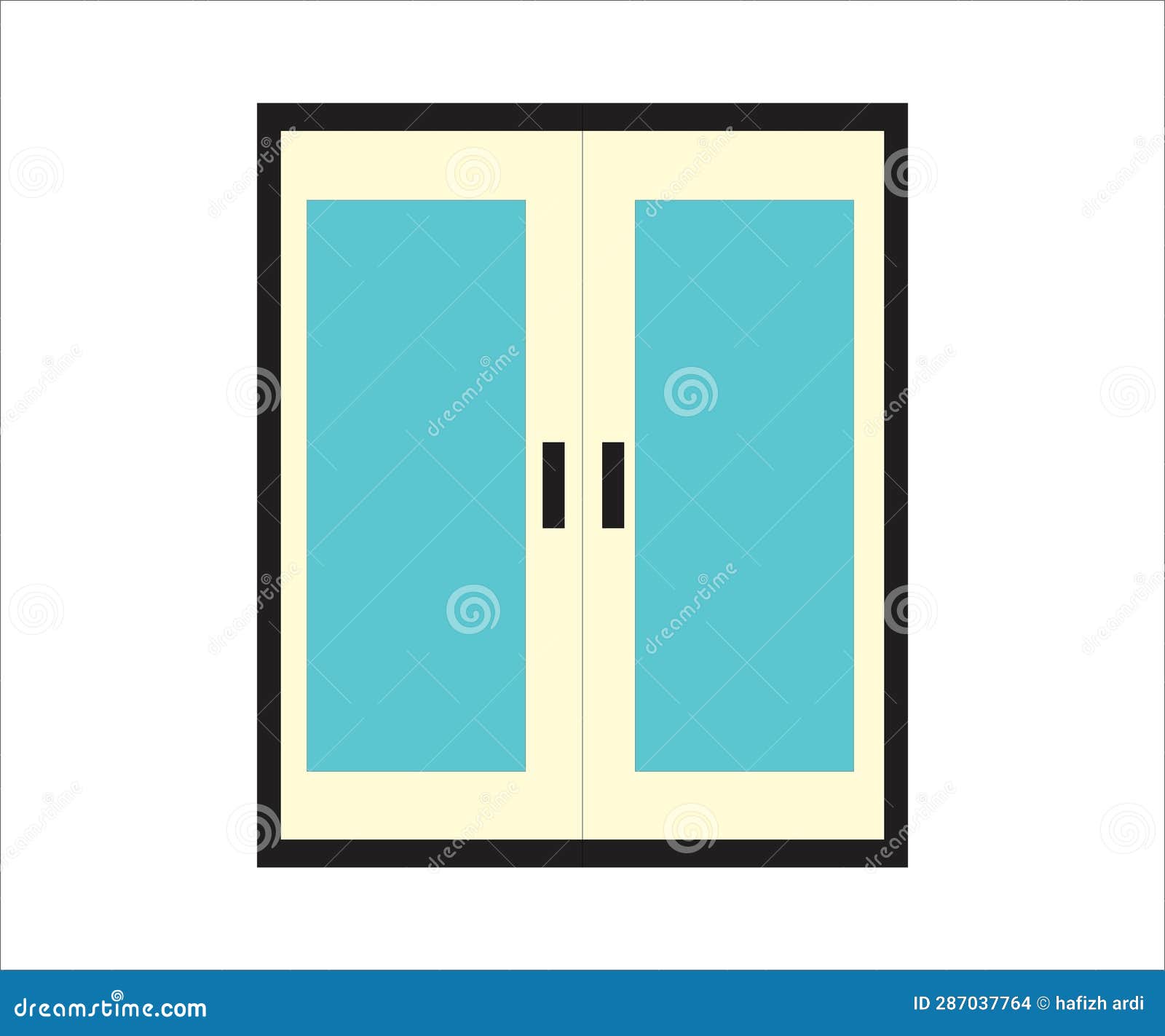 Simple Door Design Illustration Vector Stock Vector - Illustration of ...