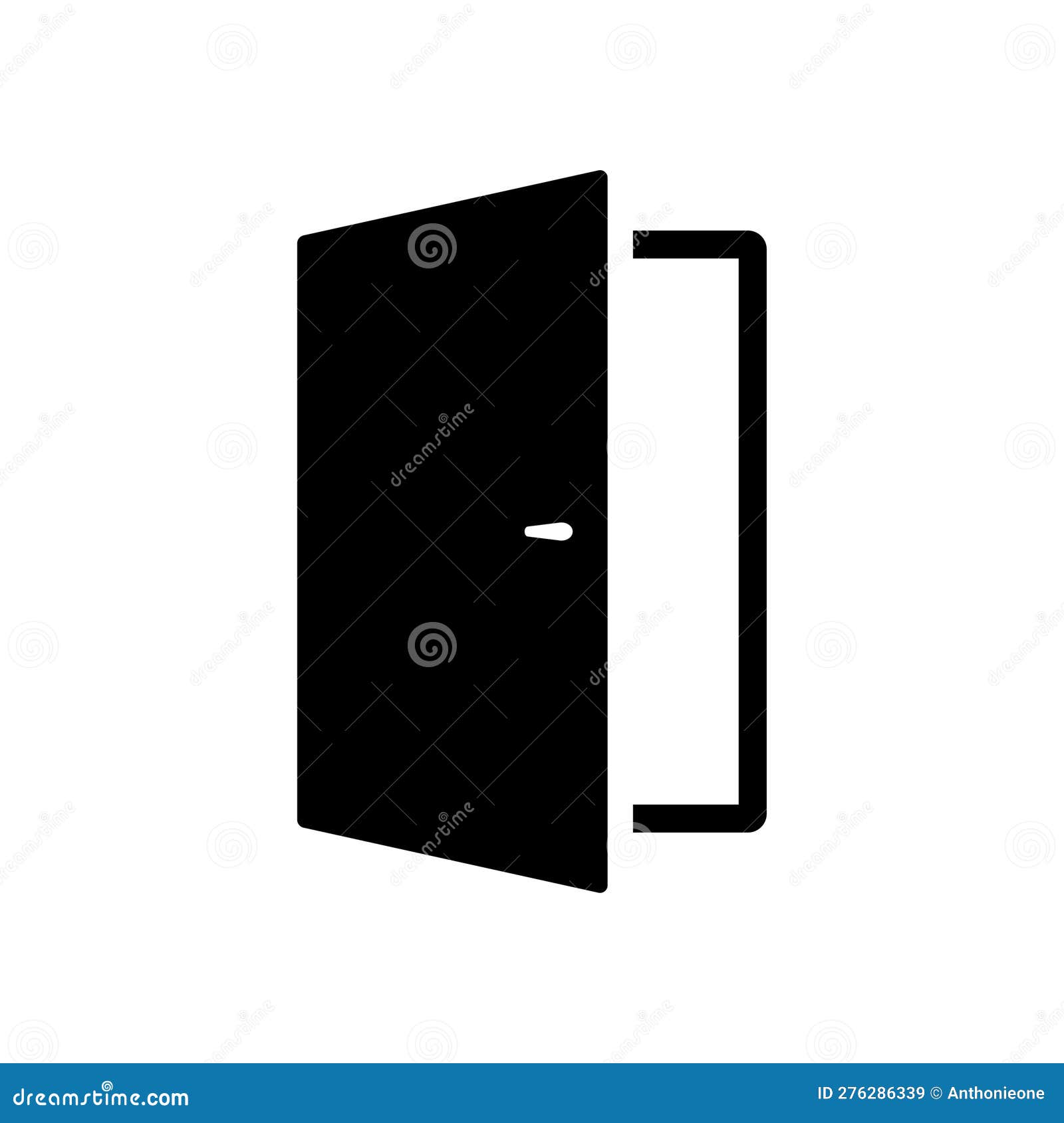 Simple Door Icon Isolated Vector Illustration Stock Vector ...