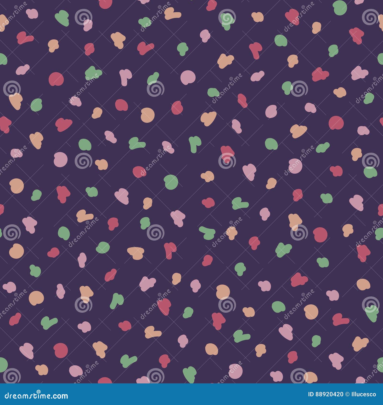 Simple Dot Pattern on Black Background. Abstract Seamless Background ...