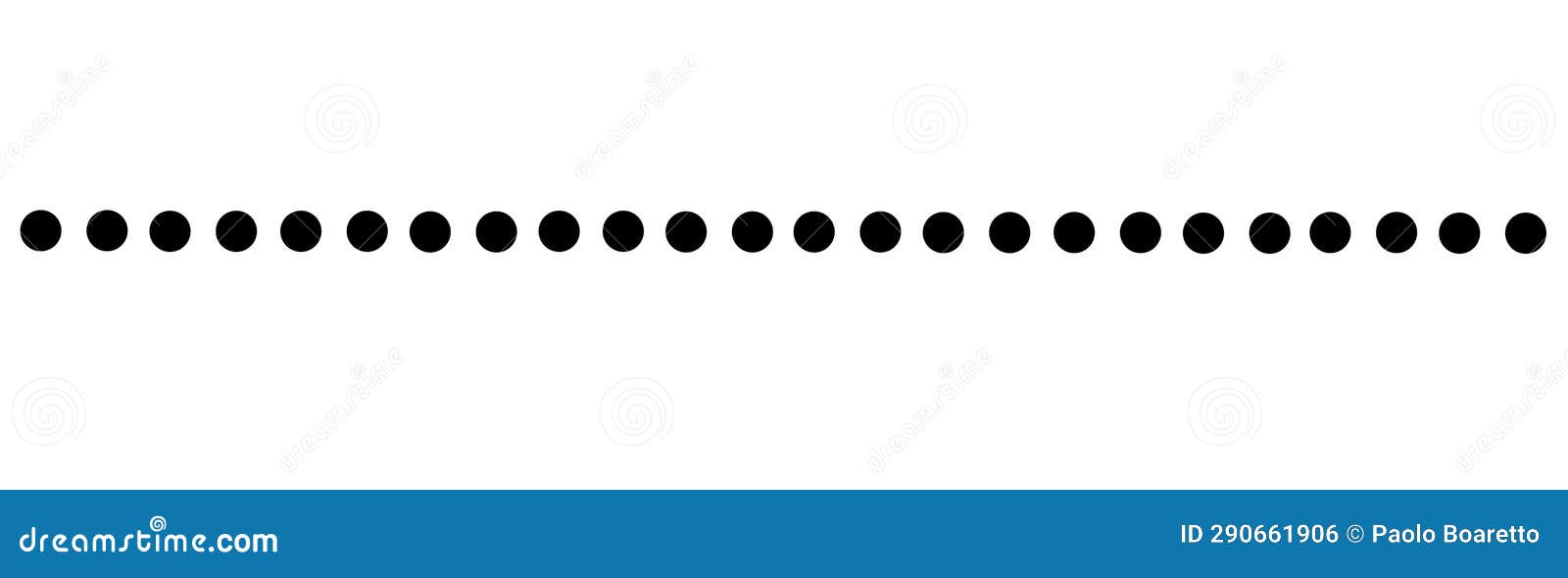 Simple Dotted Line Vector Shape Stock Illustration - Illustration of ...