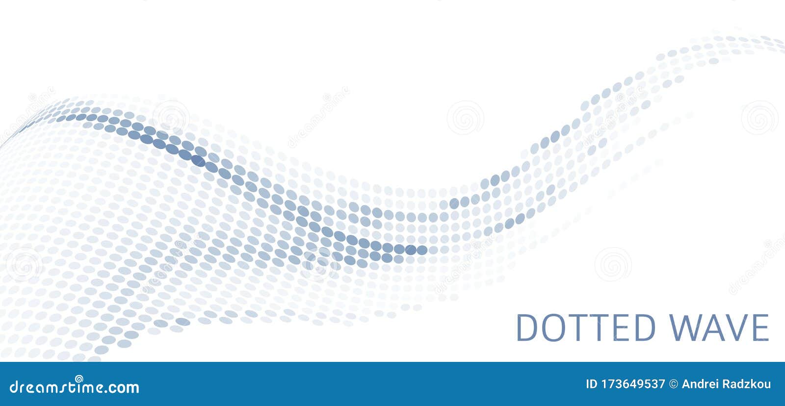 Simple Dotted Wave. Minimal Vector Graphics Stock Vector - Illustration ...