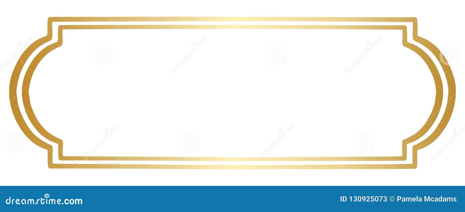 Simple Double Lined Vector Border or Frame Stock Illustration ...