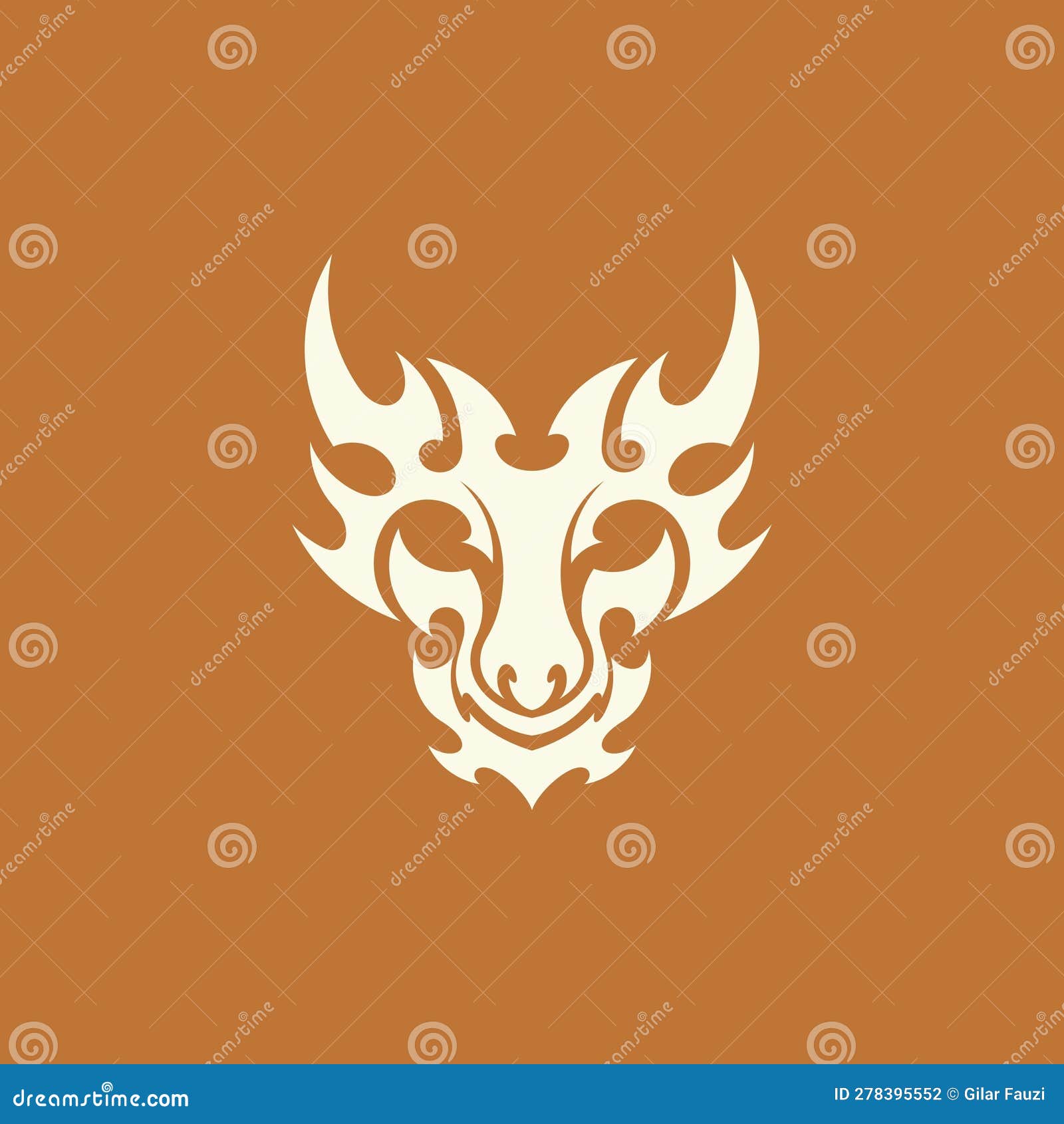 Simple dragon logo stock vector. Illustration of creative - 278395552