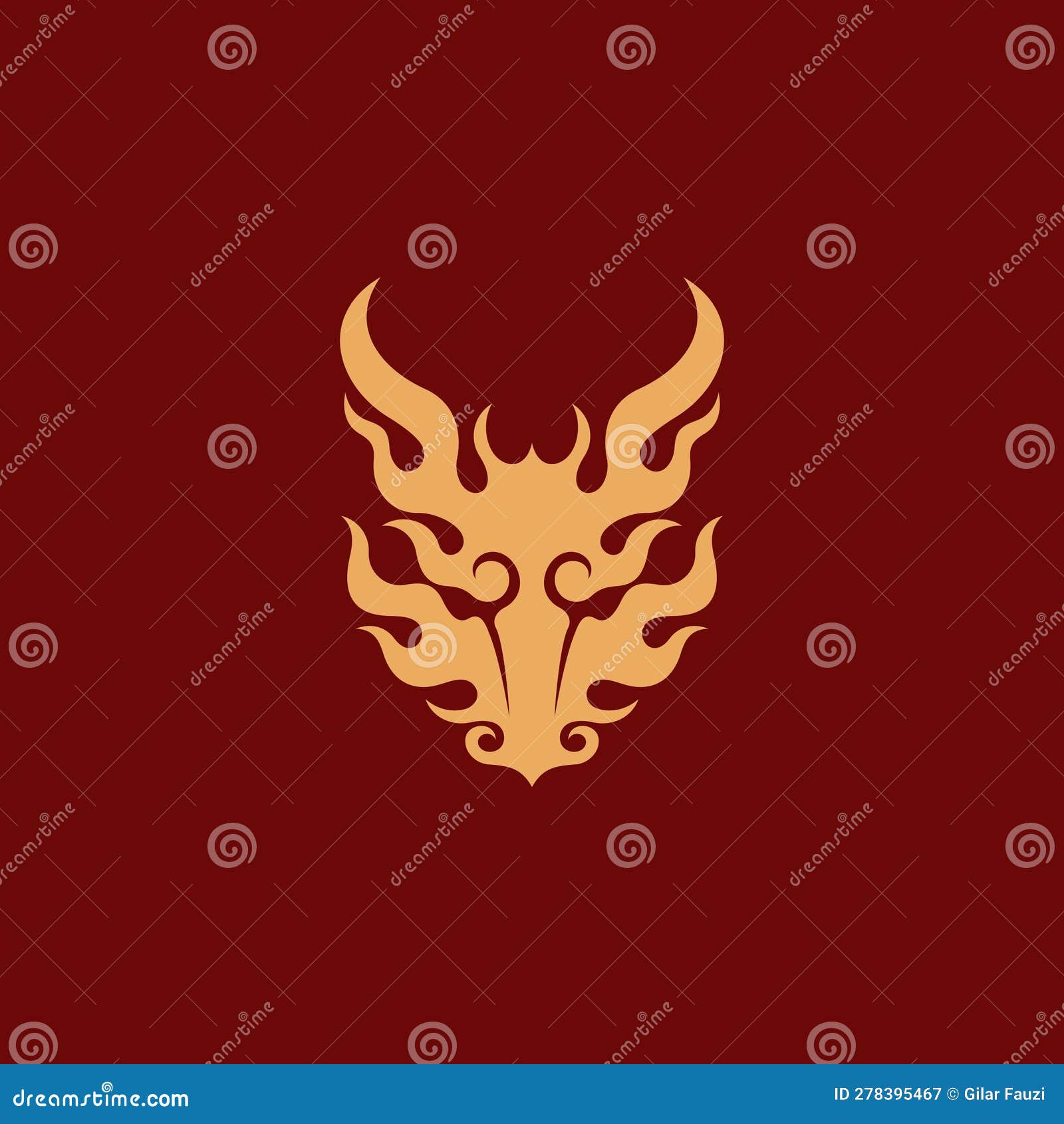 Simple dragon logo stock vector. Illustration of creative - 278395467