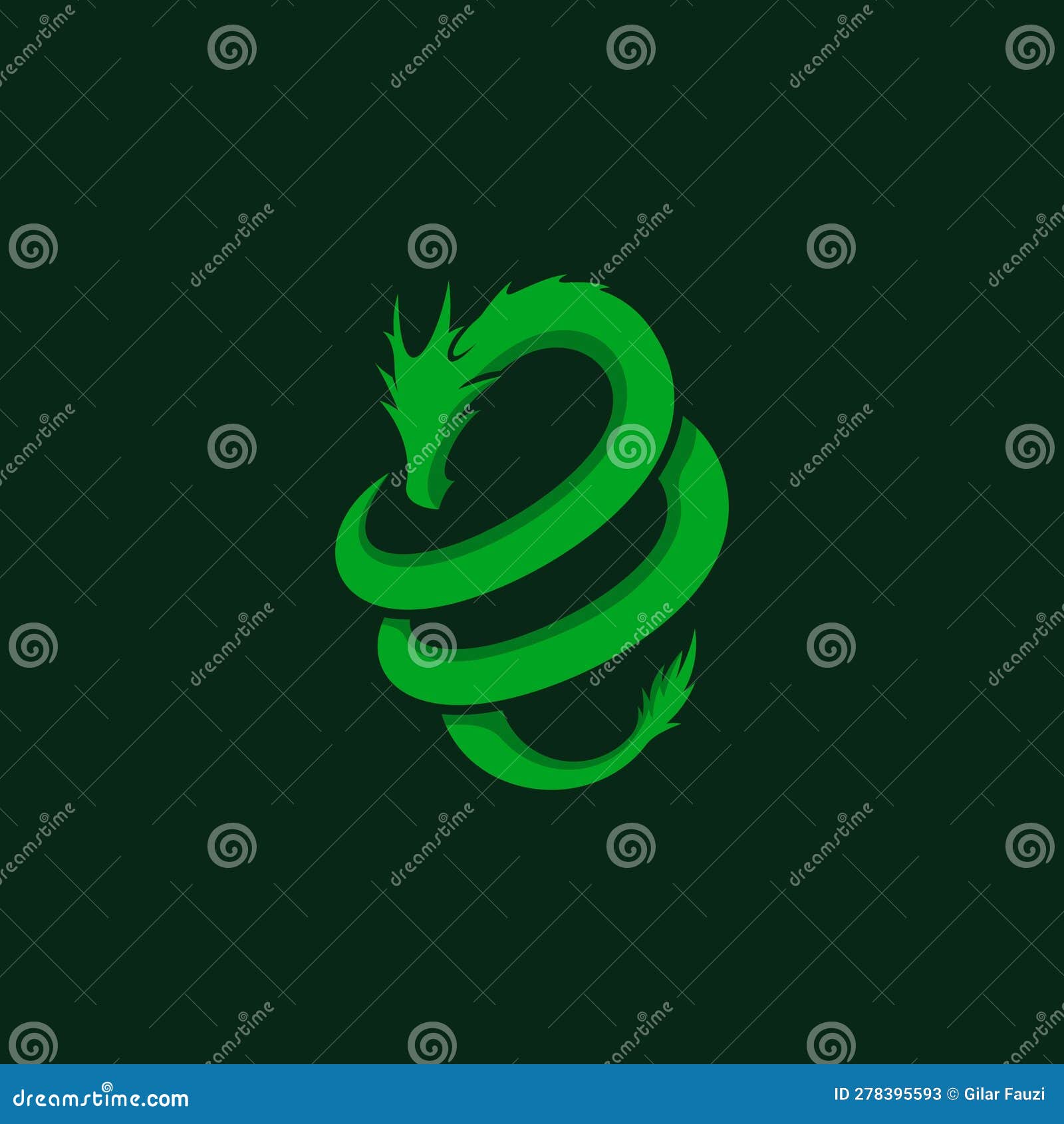 Simple dragon logo stock vector. Illustration of simple - 278395593