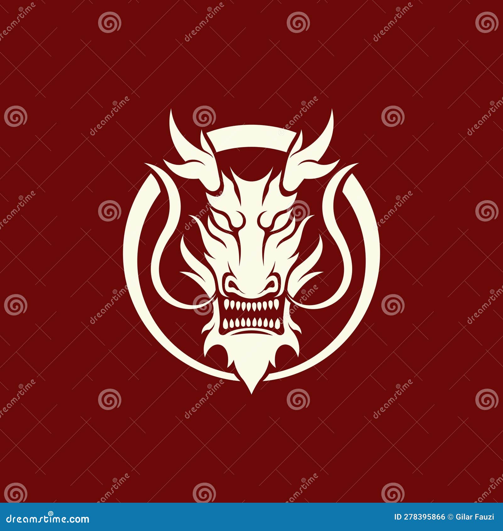 Simple dragon logo stock vector. Illustration of business - 278395866
