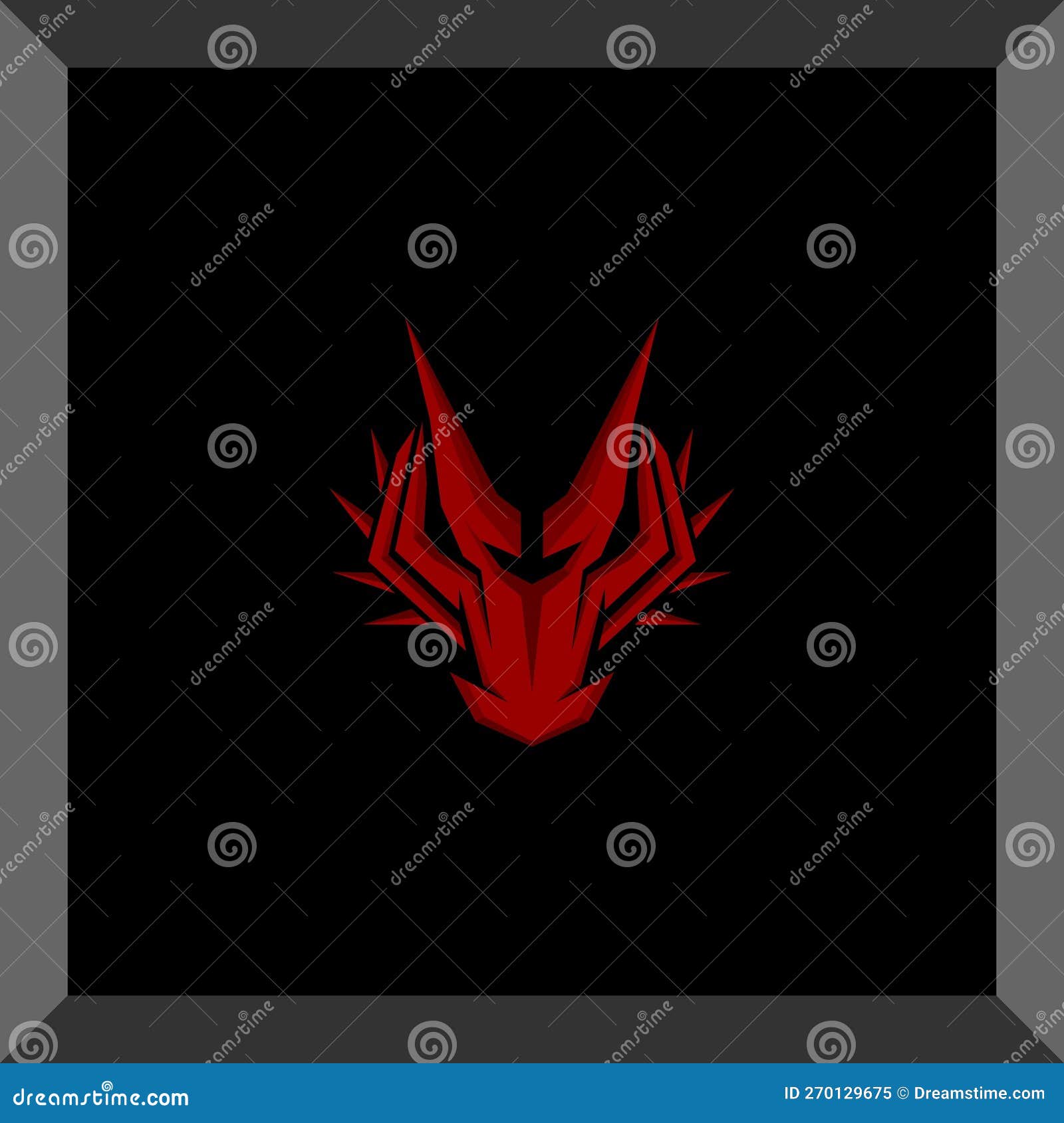 Simple dragon logo stock vector. Illustration of animal - 270129675