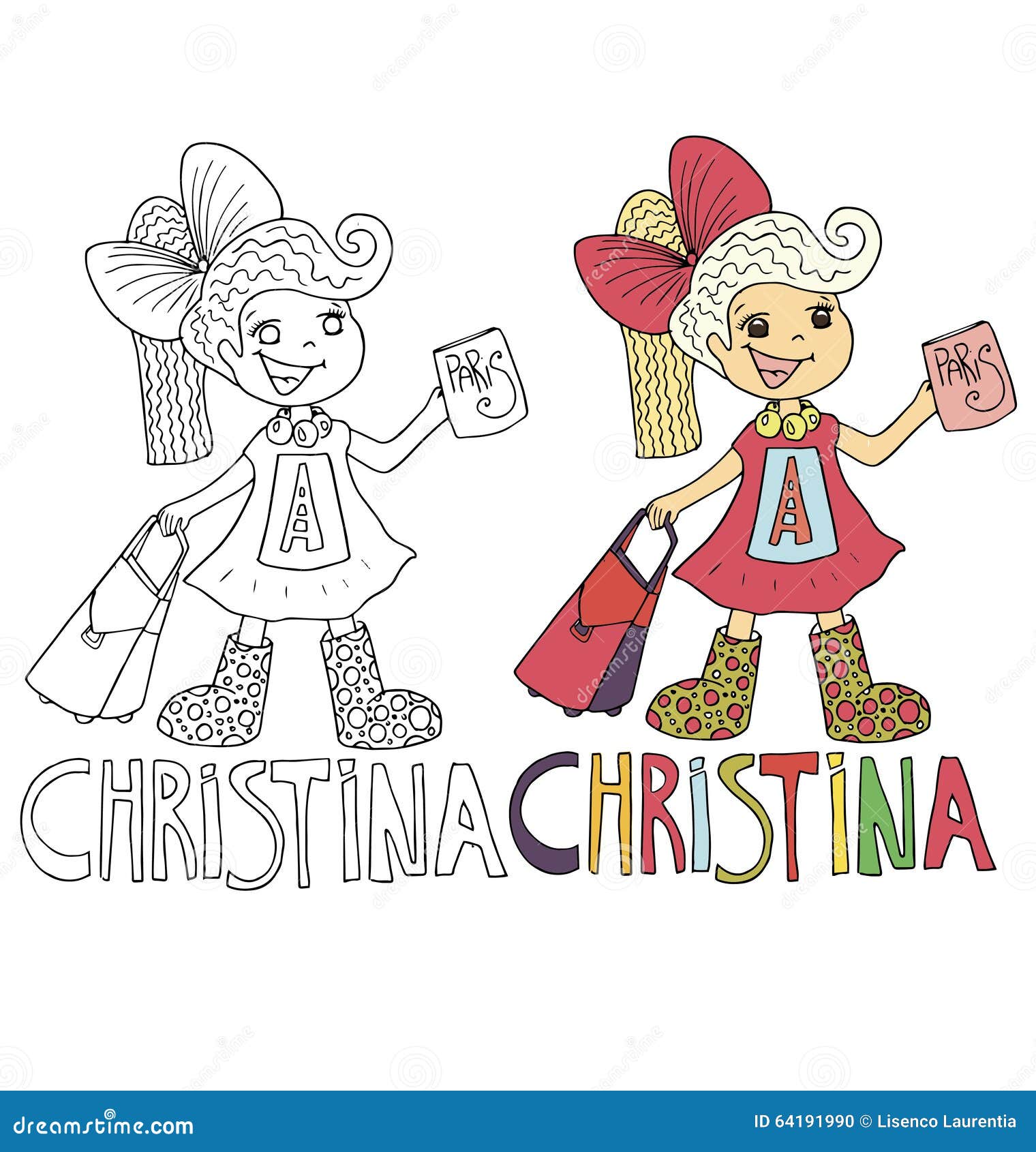 The Simple Drawing Cartoon for Coloring Image of Children with ...