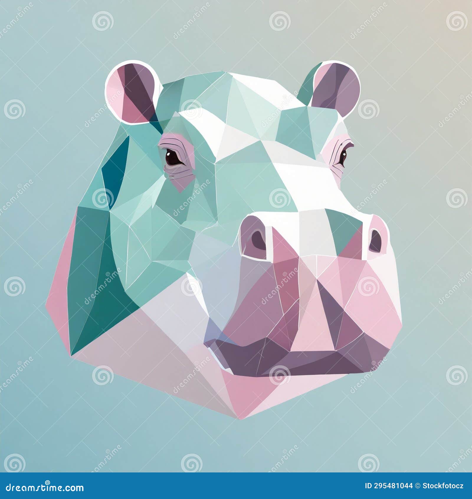 Simple Drawing of a Hippopotamus Stock Illustration - Illustration of ...