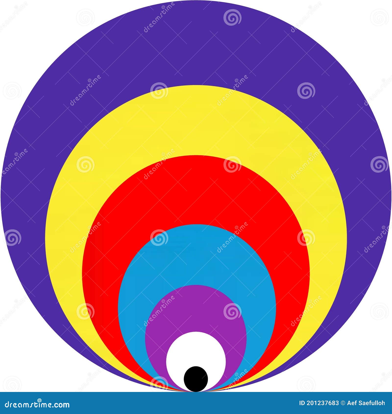 Simple Drawing with Multi Color Stock Illustration - Illustration of ...