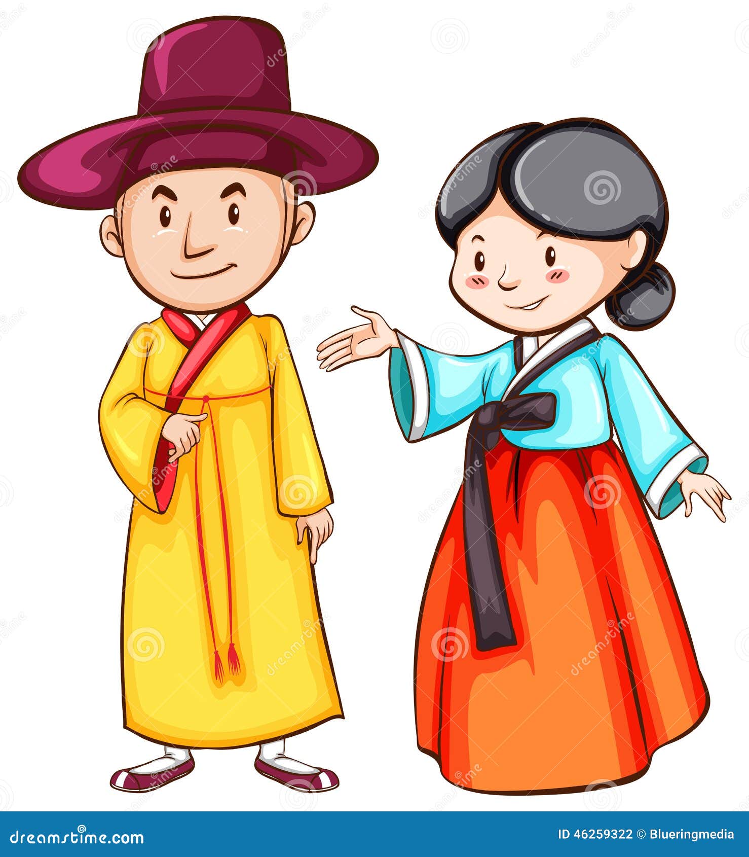 Asian People Head Avatar Set. Different Characters. Man Woman And ...