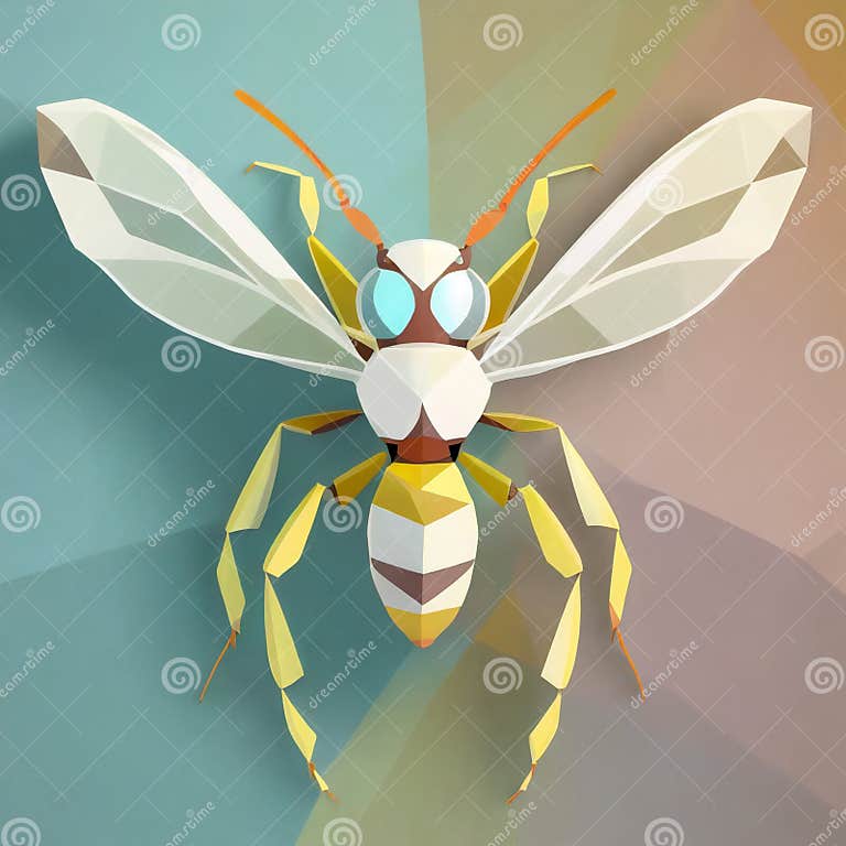 Simple drawing of a wasp stock illustration. Illustration of minimalist ...