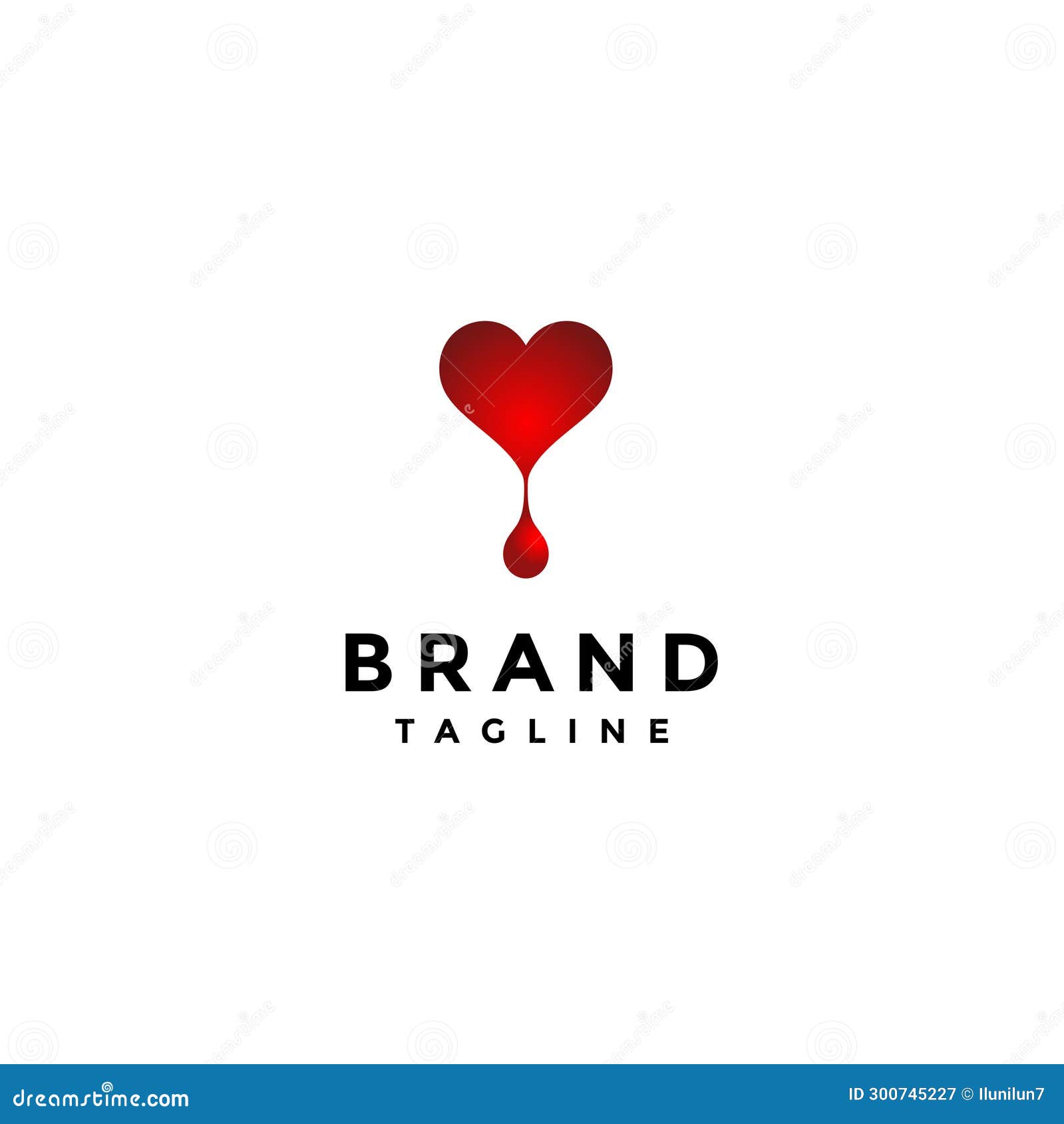 Simple Drops of Love Logo Design Stock Vector - Illustration of donor ...