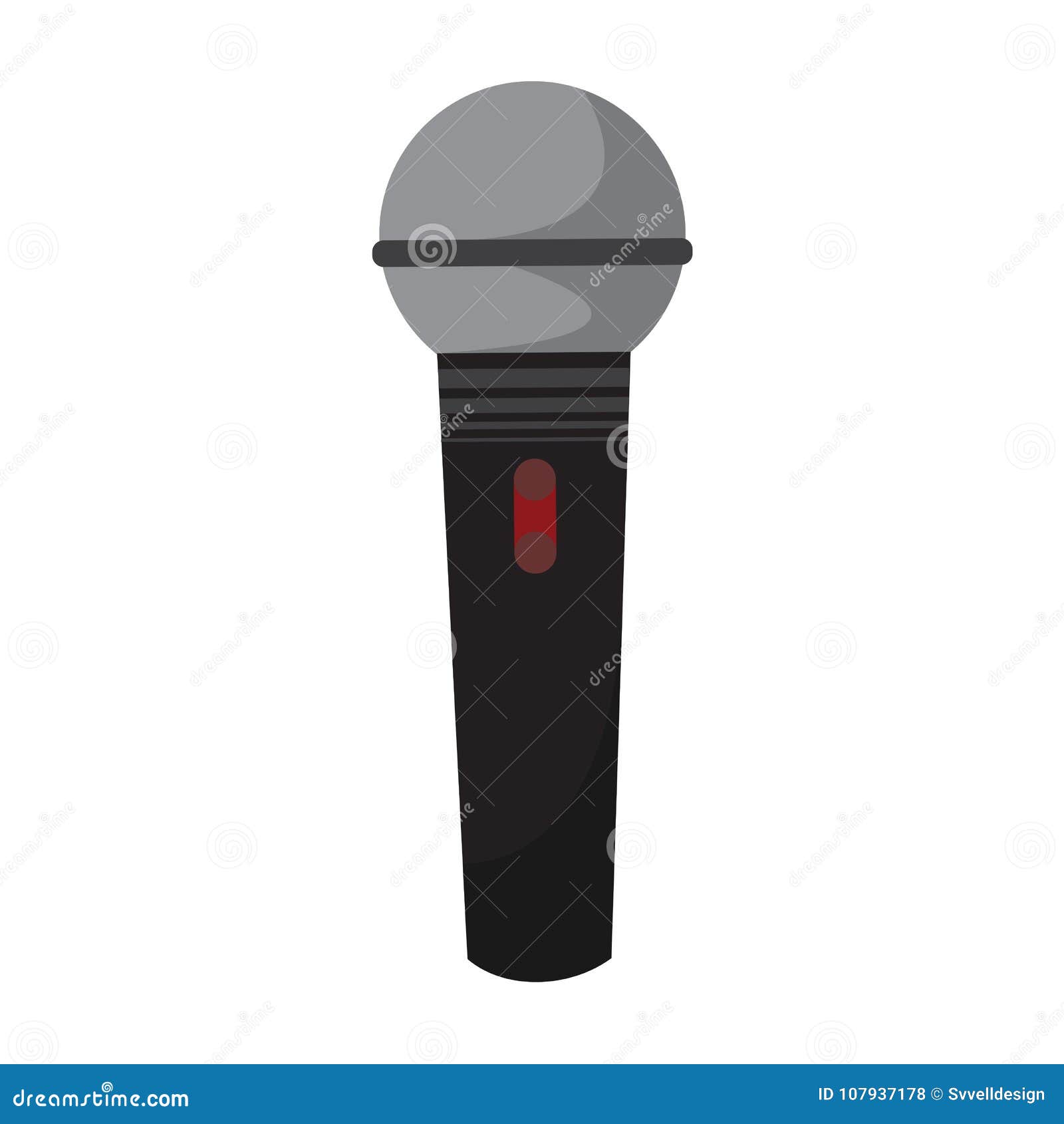 Simple Dynamic Modern Microphone Vector Illustration Graphic Stock ...