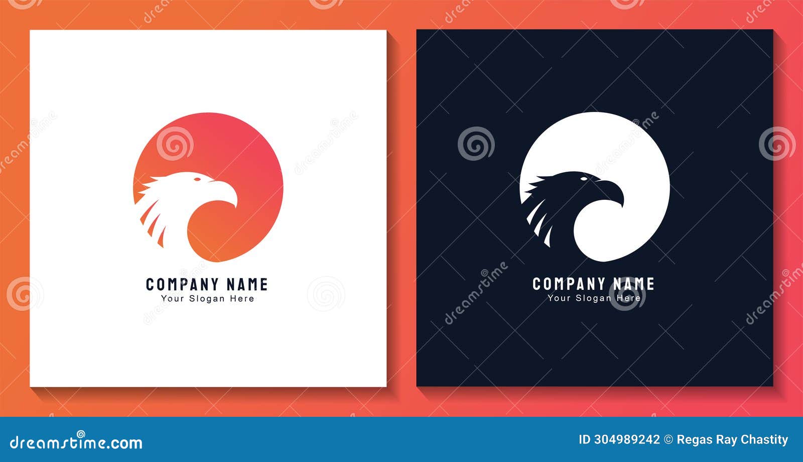 Vector Simple Logo Eagle stock vector. Illustration of sign - 304989242