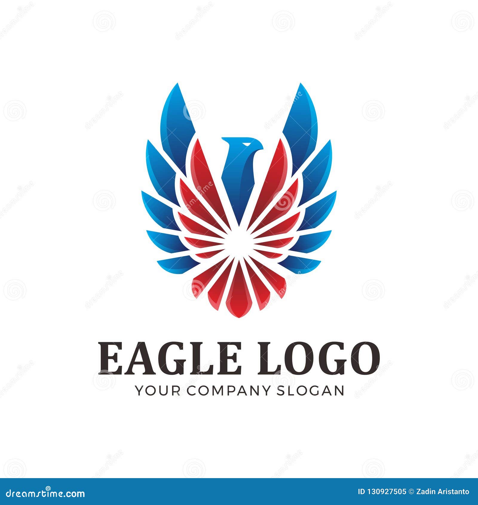 Eagle Logo Design Template for Your Company Stock Vector - Illustration ...