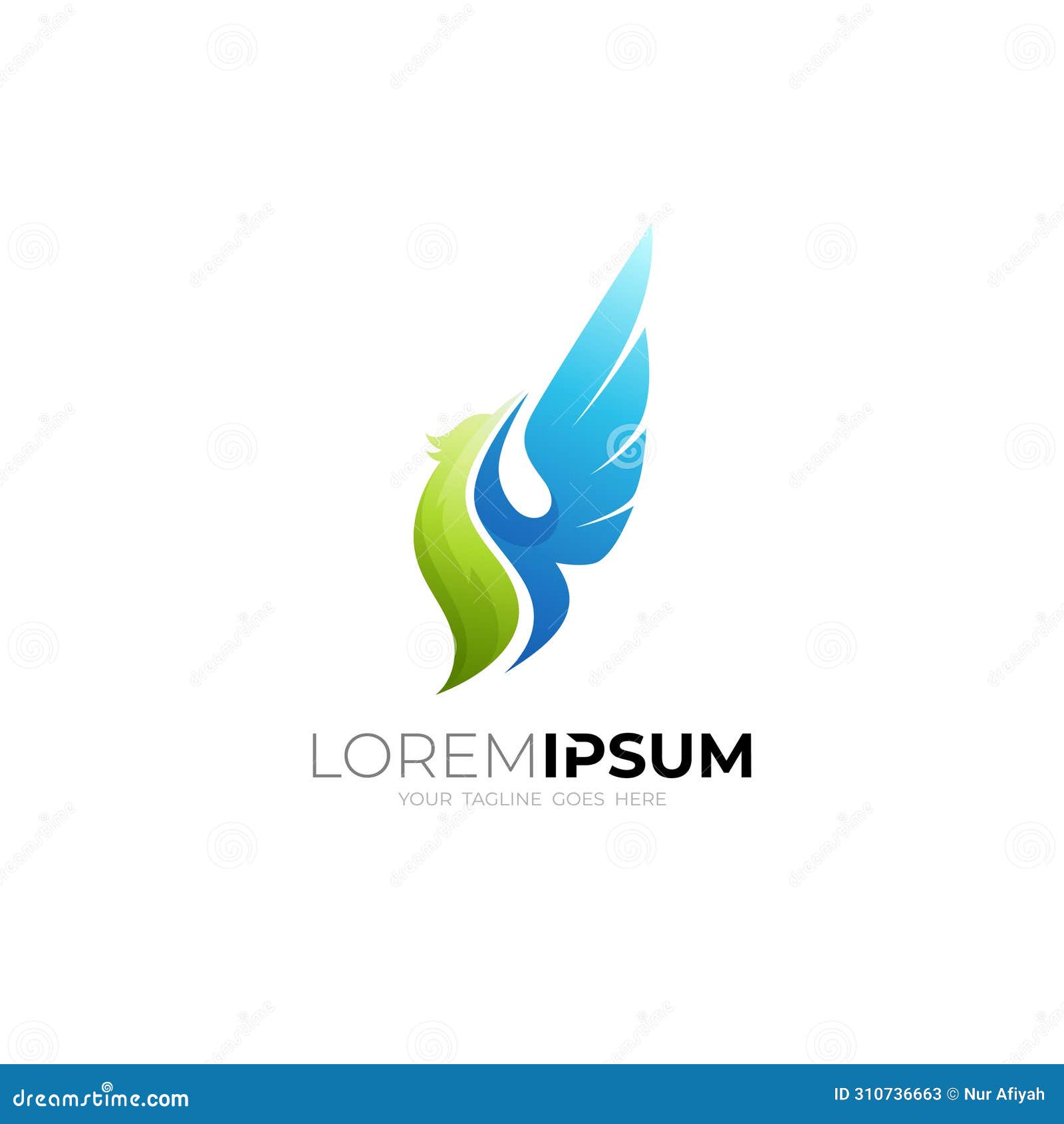 Simple Eagle Logo Design Vector, 3d Colorful Design Stock Vector ...