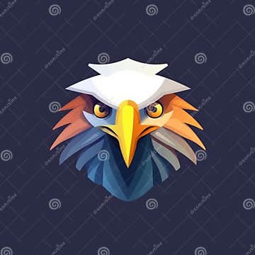 Simple Illustration of an Eagle Stock Illustration - Illustration of ...