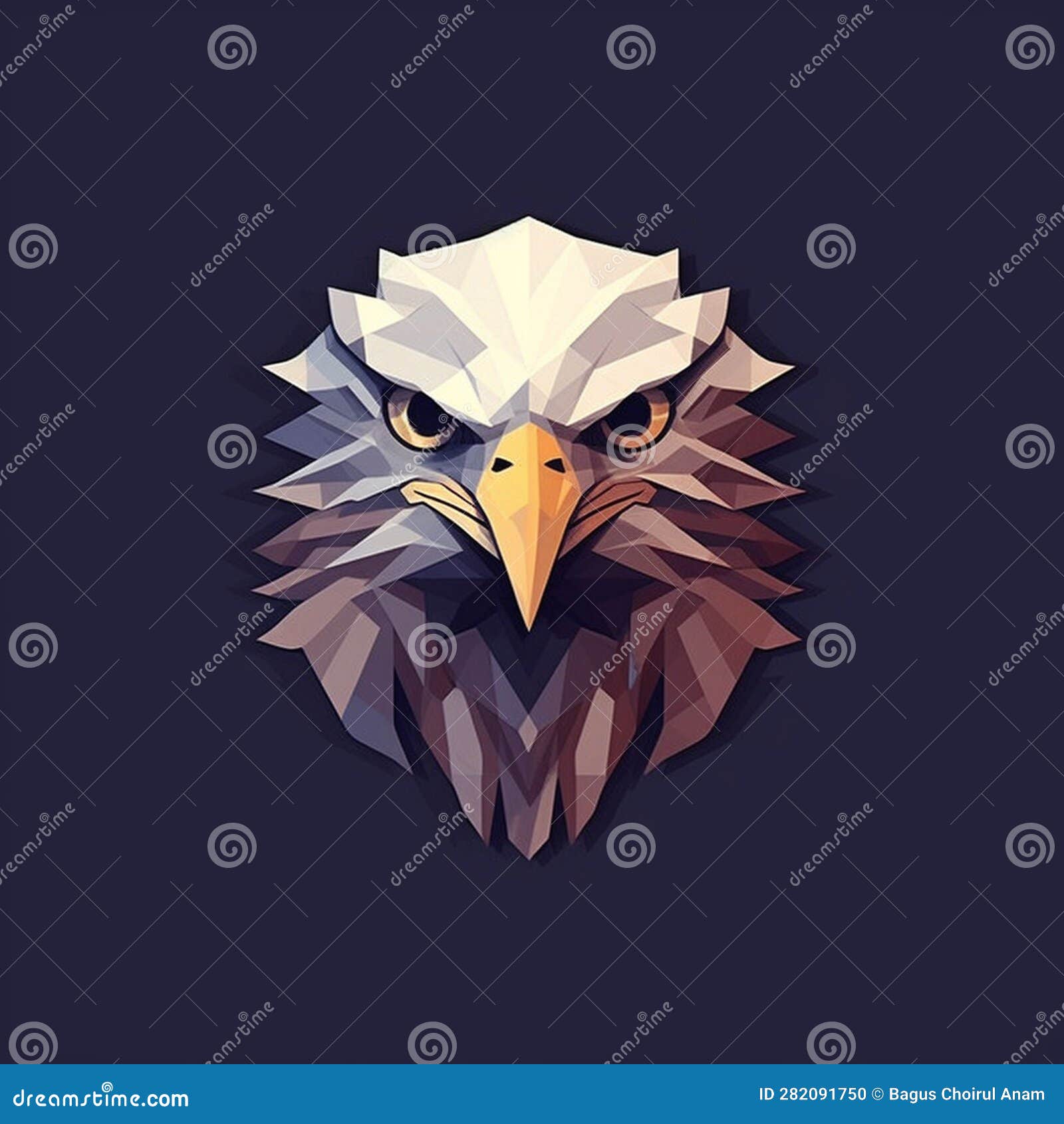 Simple Illustration of an Eagle Stock Illustration - Illustration of ...
