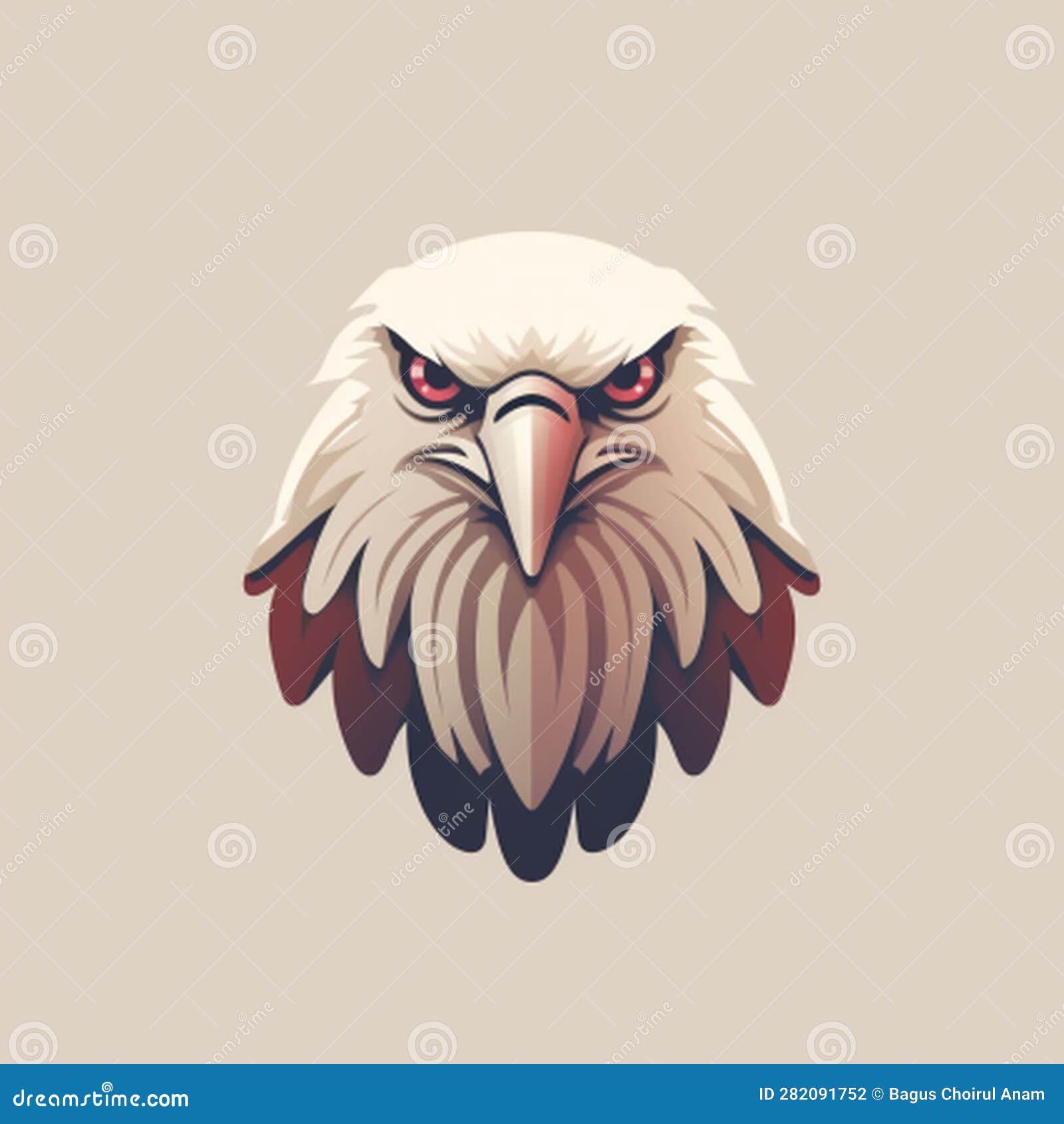 Simple Illustration of an Eagle Stock Illustration - Illustration of ...