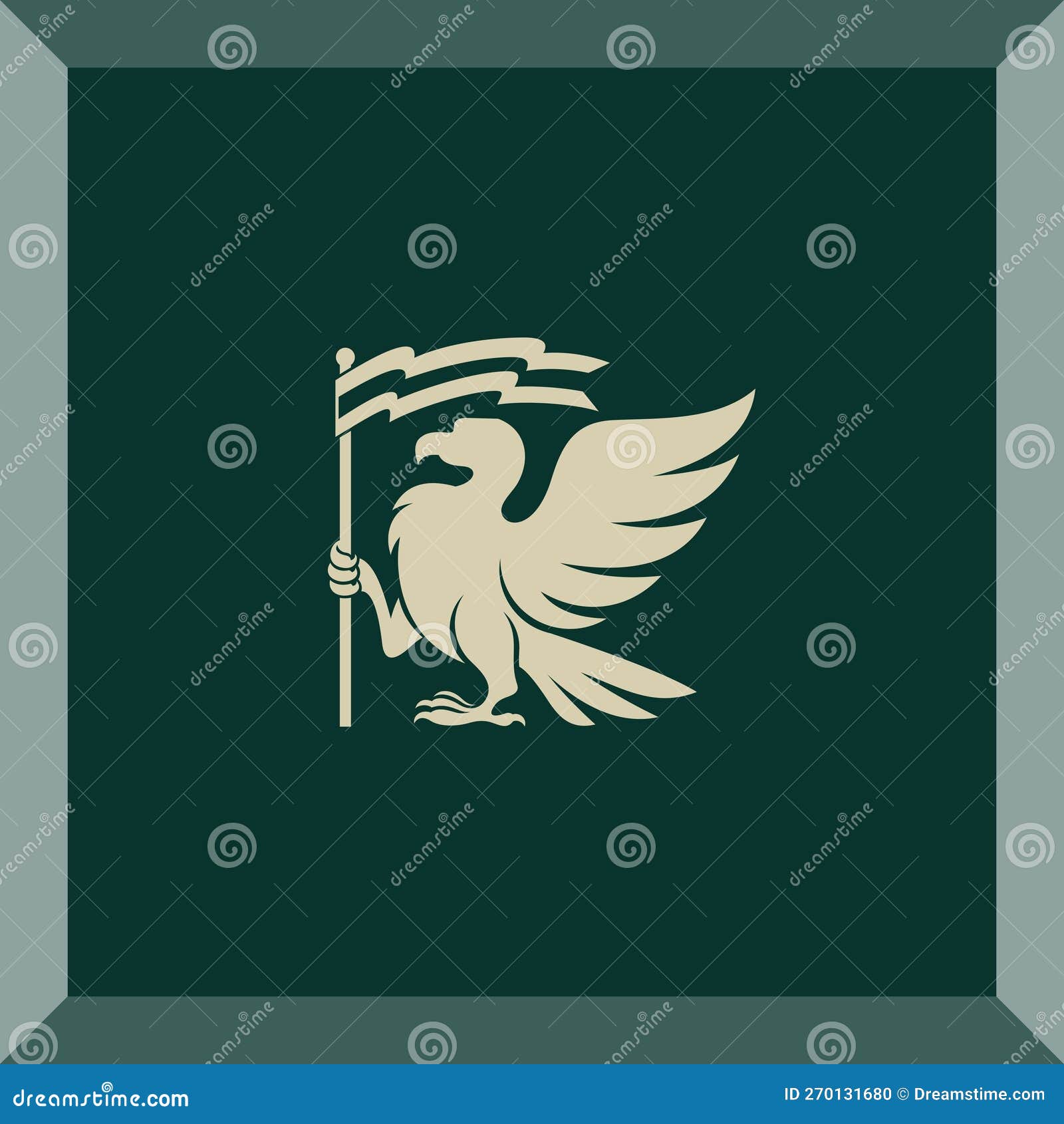 Simple eagle logo stock illustration. Illustration of concept - 270131680