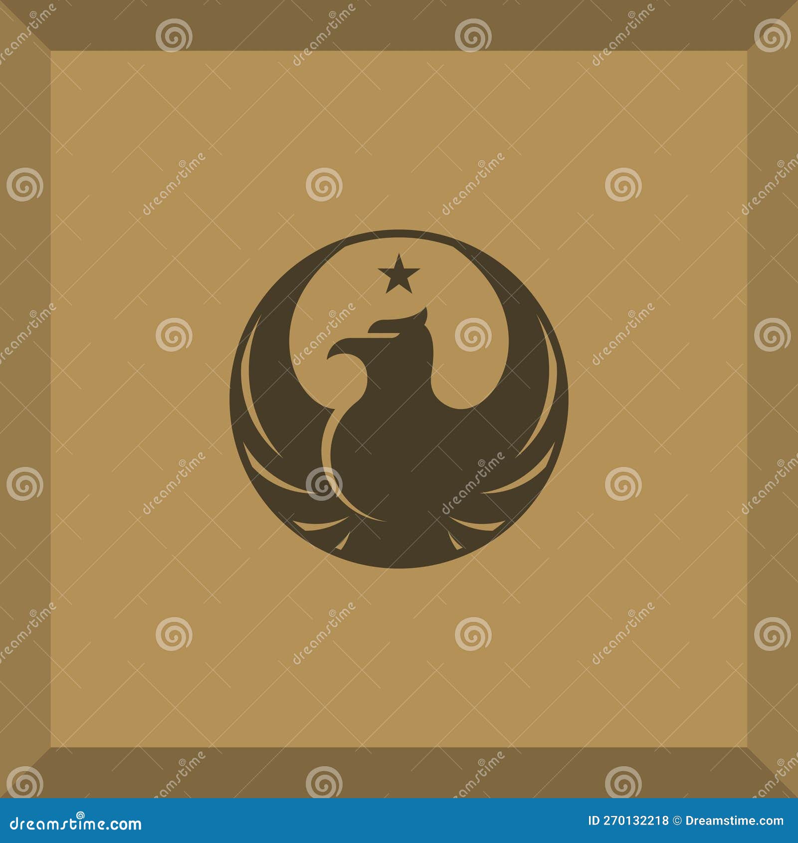 Simple eagle logo stock vector. Illustration of silhouette - 270132218