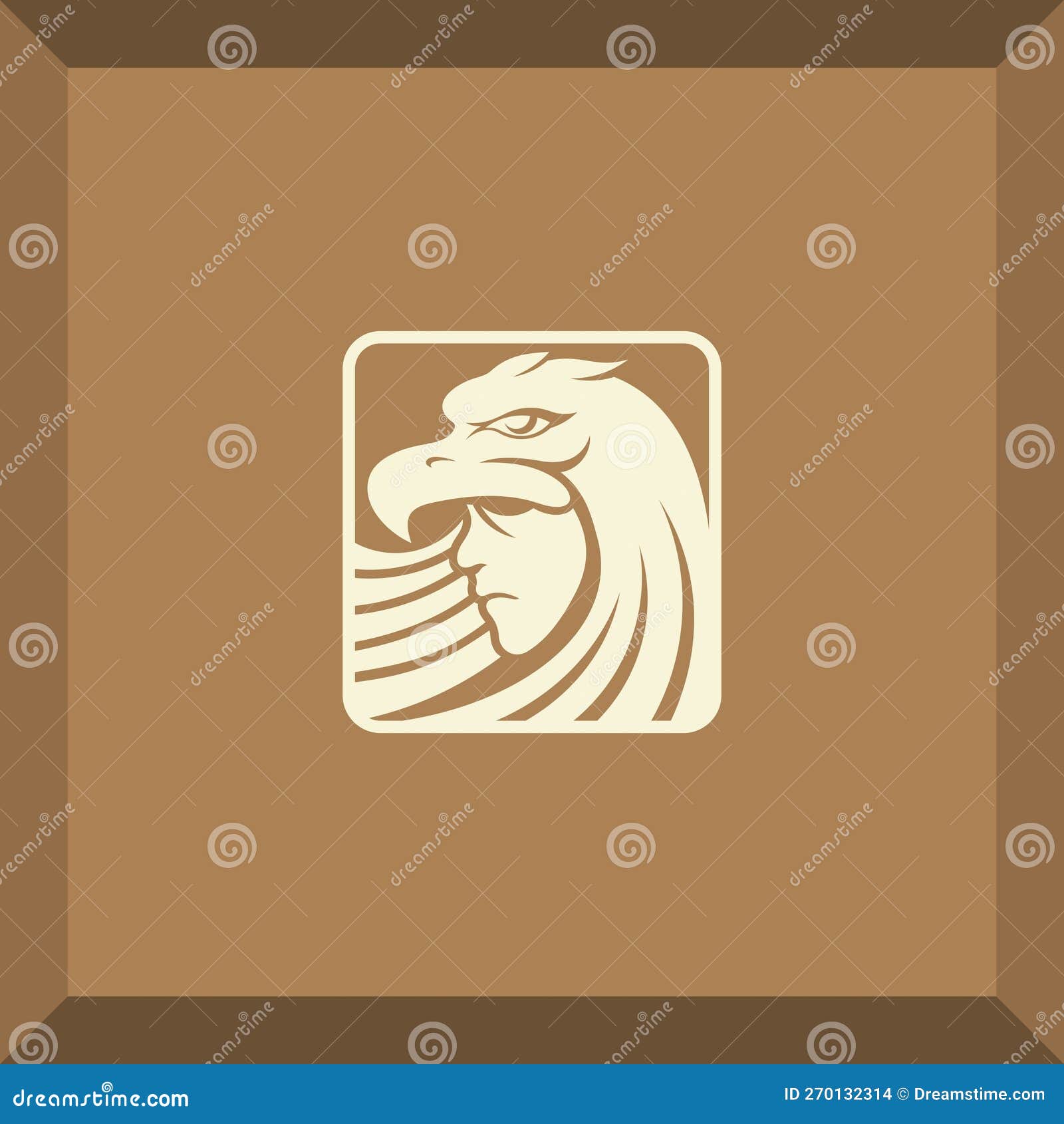 Simple eagle logo stock vector. Illustration of silhouette - 270132314