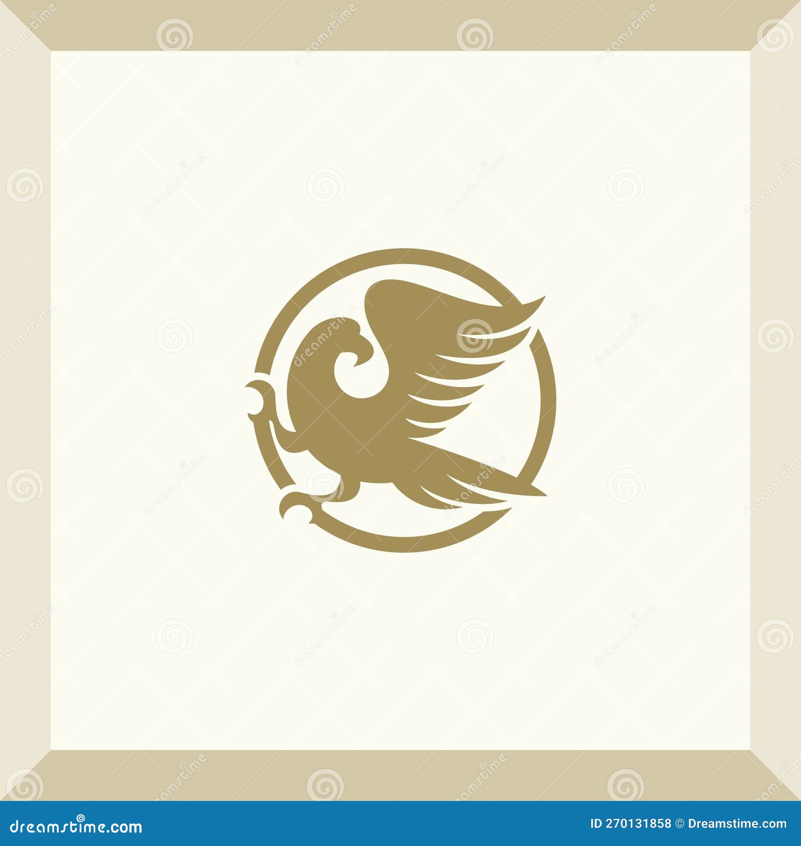 Simple eagle logo stock vector. Illustration of sign - 270131858