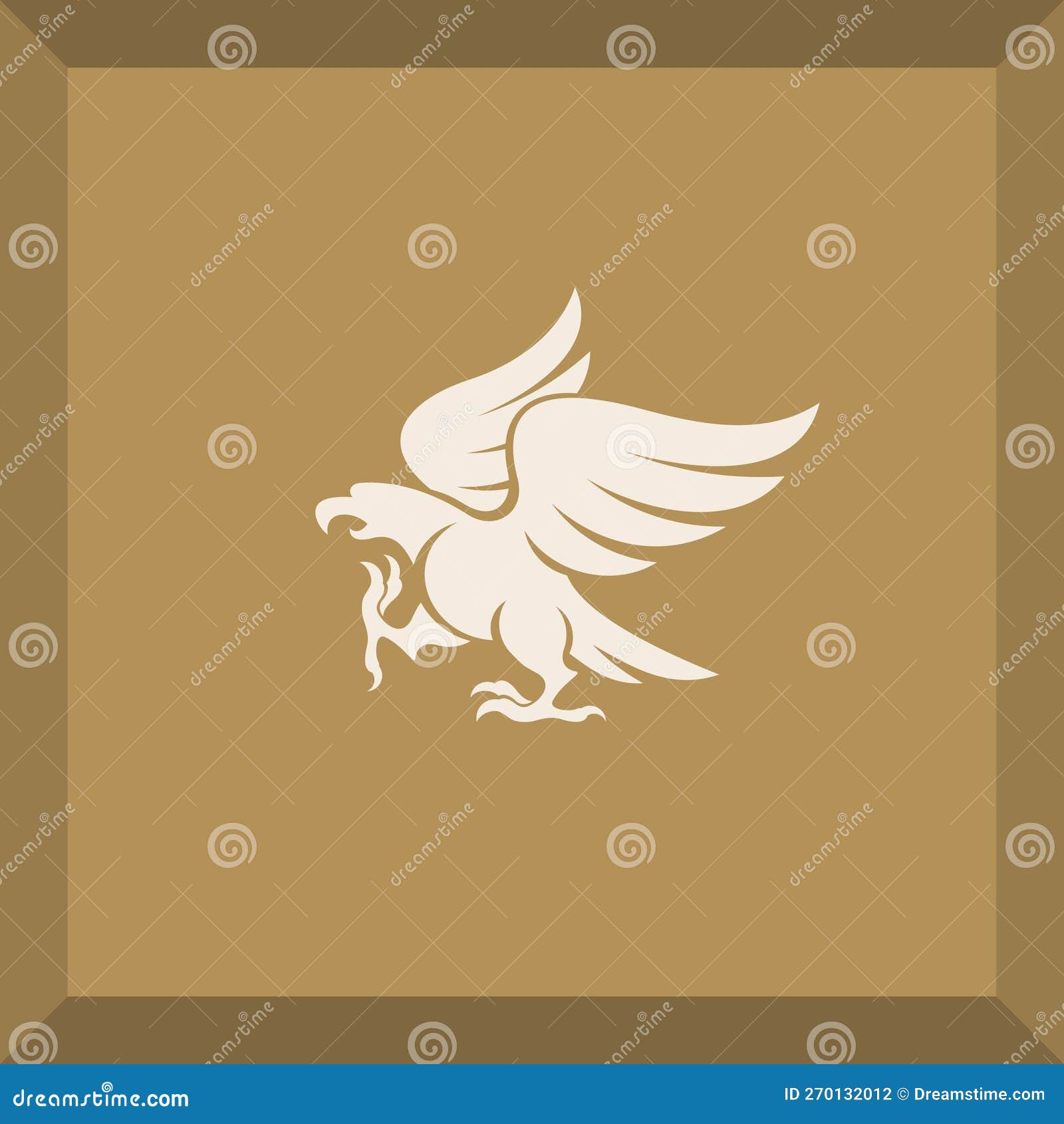 Simple Eagle Logo Vector Illustration | CartoonDealer.com #230951938