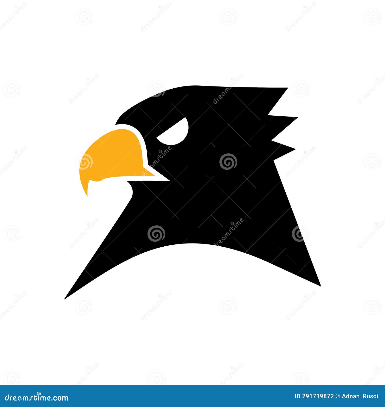 Simple Eagle Logo Template Design. Vector Illustration. Abstract Eagle ...