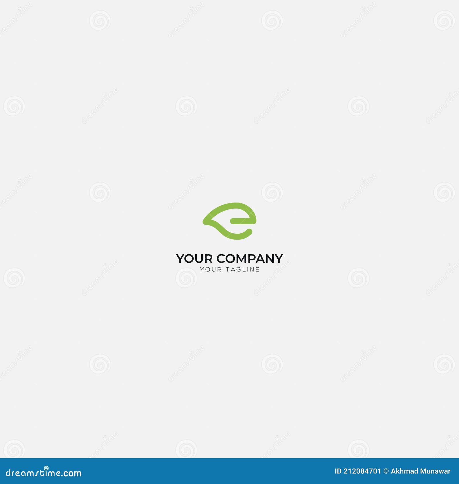 Simple Easy E Commerce Logo with Leave and Life Stock Vector ...