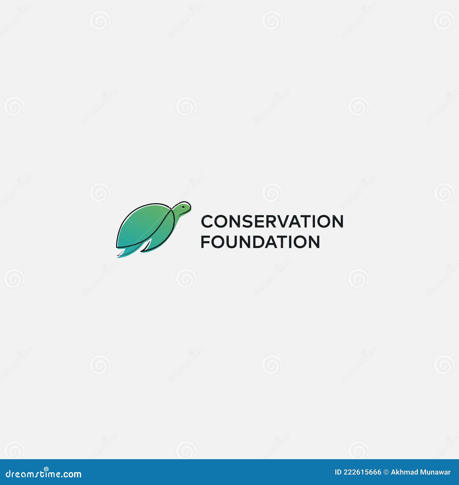 Simple Eco Turtle Conservation Logo Foundation Stock Vector ...