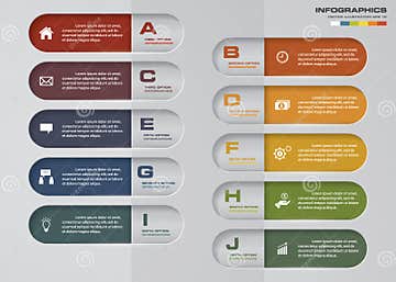 Simple&Editable 10 Steps Chart Diagrams Template/graphic or Website ...