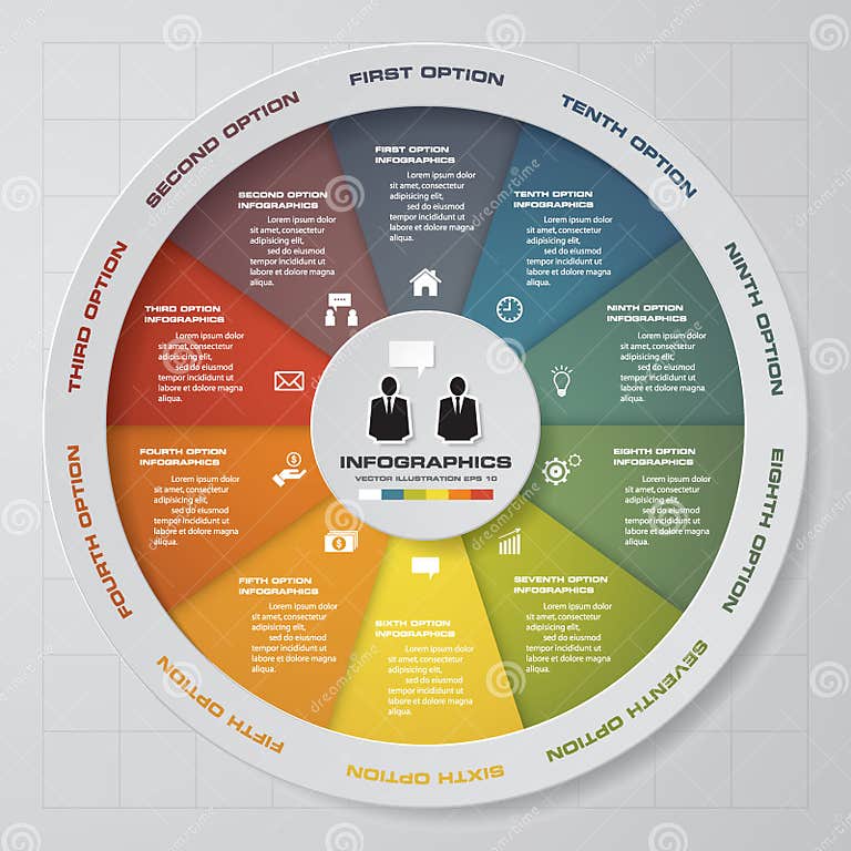 Simple&Editable 10 Steps Chart Diagrams Template/graphic or Website ...