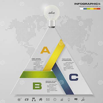 Simple&Editable 3 Steps Chart Diagrams Template. Vector. Stock Vector ...