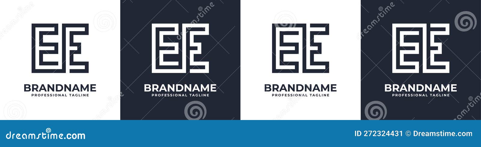 Simple EE Monogram Logo, Suitable for Any Business with E or EE Initial ...