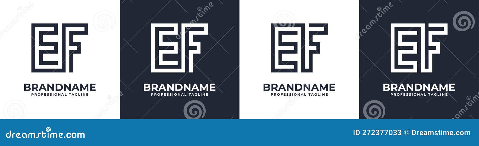 Simple EF Monogram Logo, Suitable for Any Business with EF or FE ...