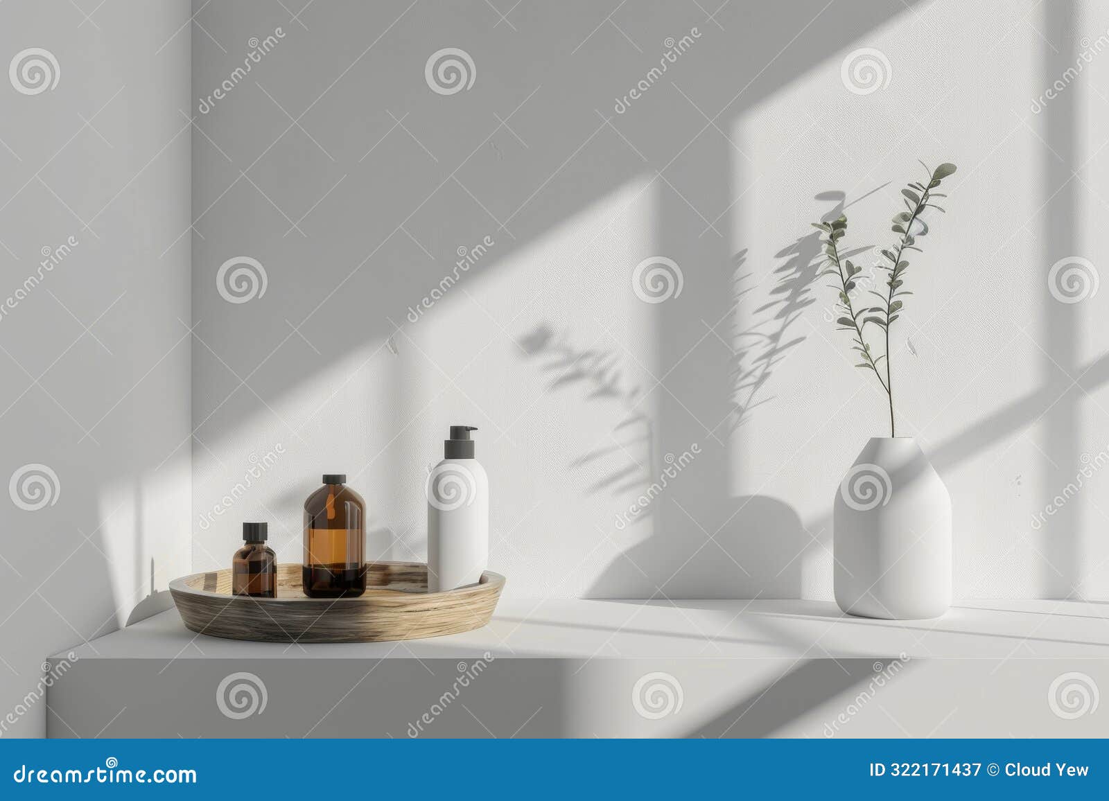 Simple yet Effective Mockup Layout Showcasing Products on a White ...